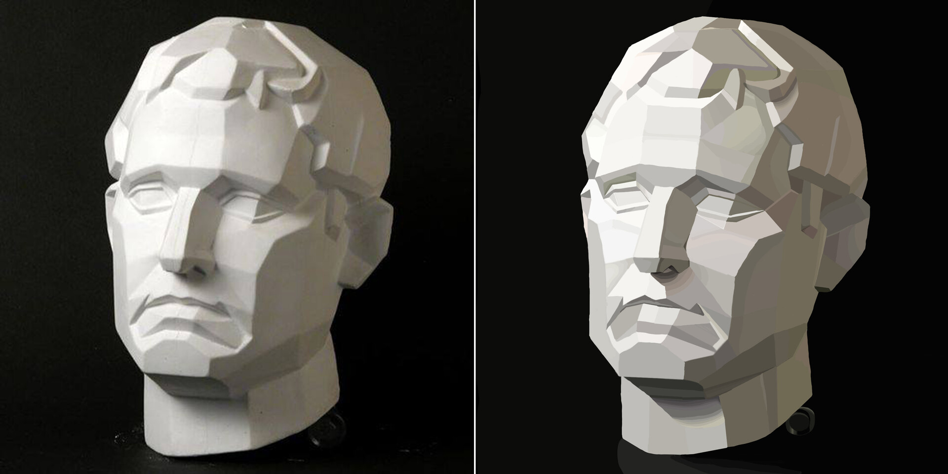 ArtStation - Study Head statue