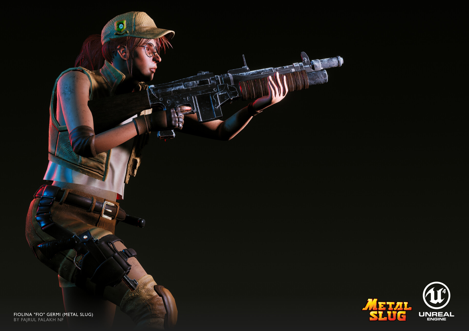 Fajrul FN - Fiolina "Fio" Germi (Metal Slug) - 3D Game Character