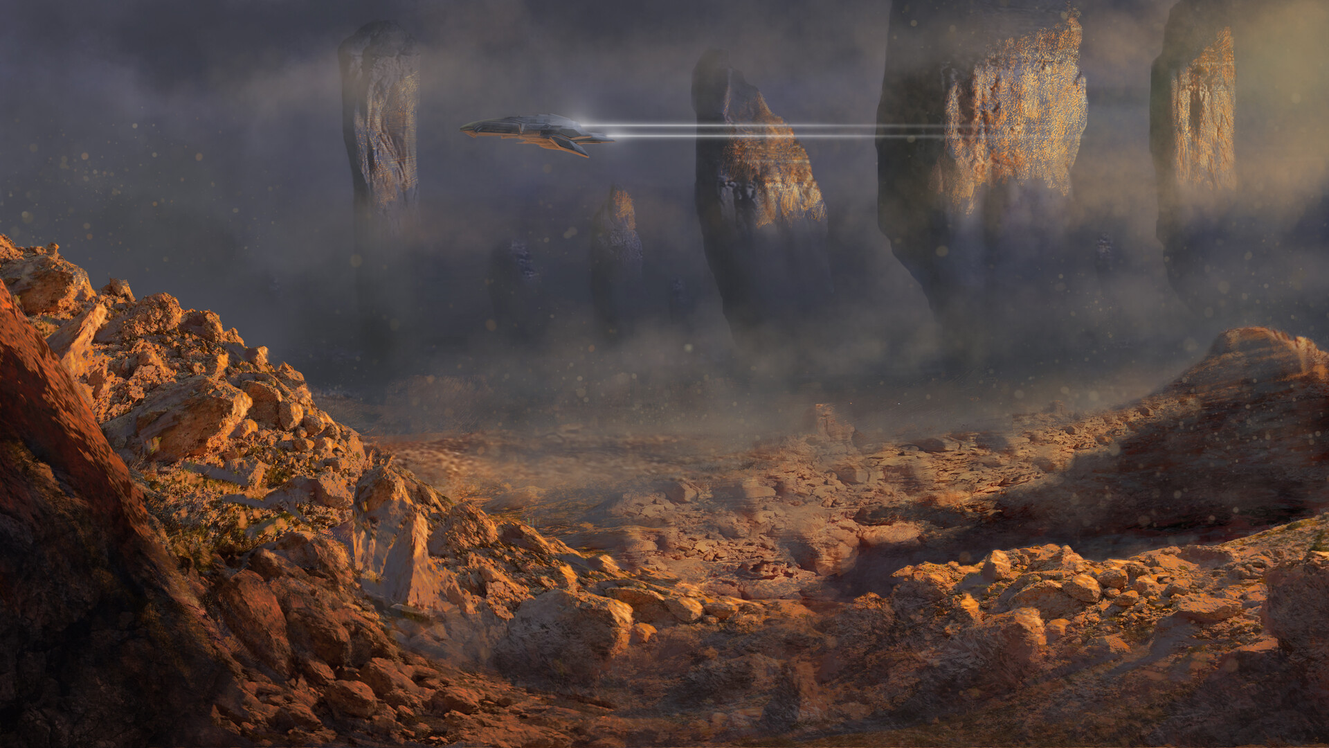 ArtStation - Mars storm