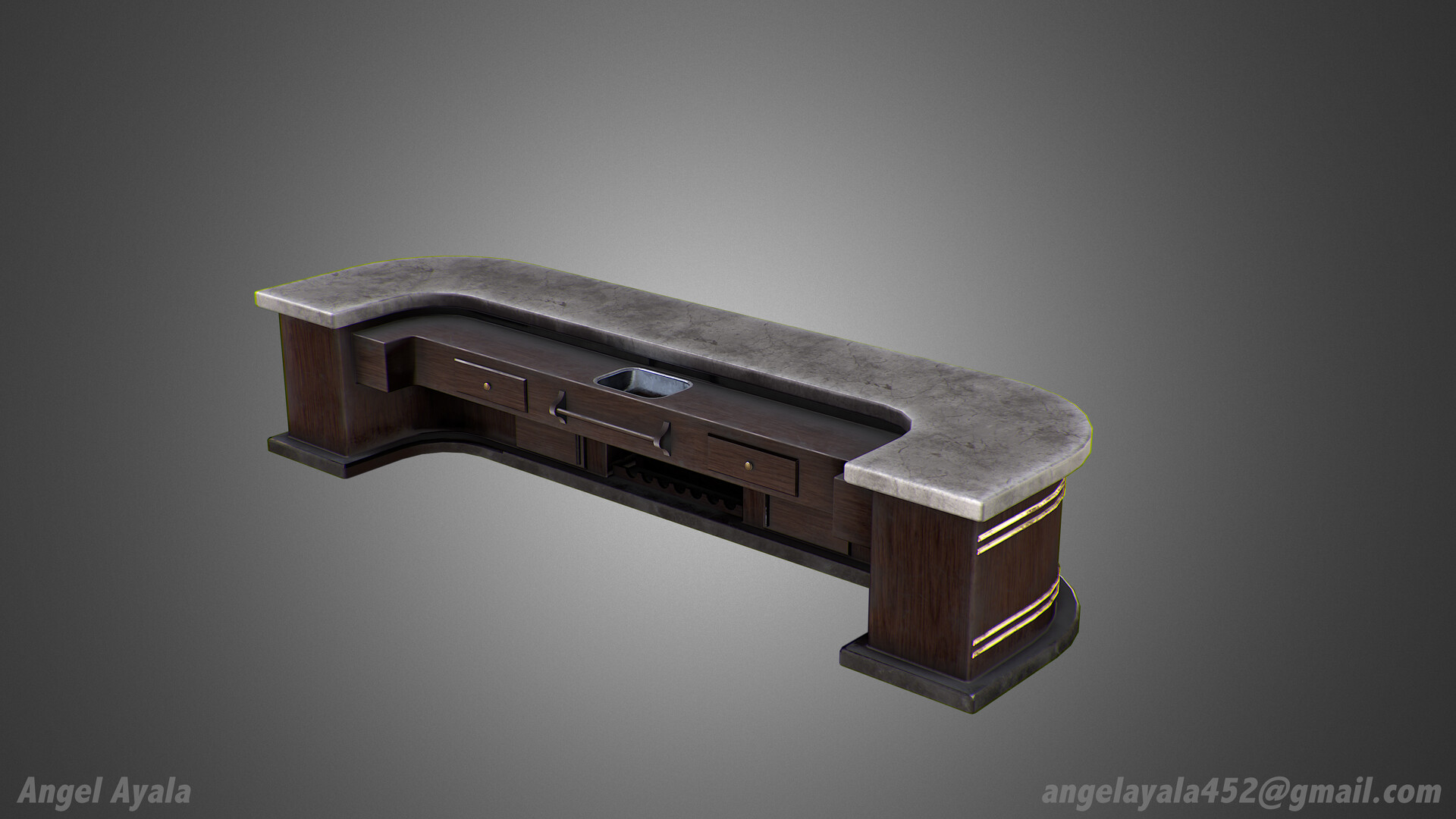 Angel Ayala - Art Deco Bar Table