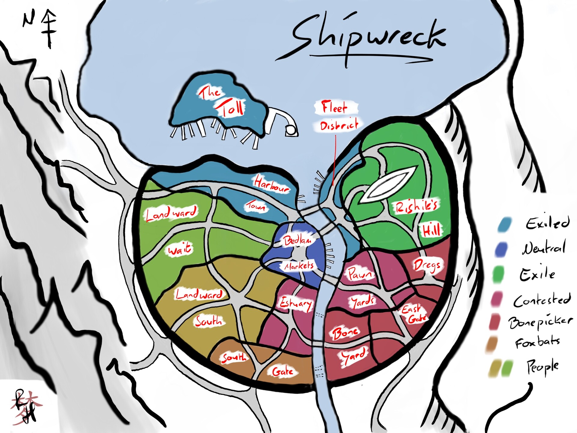 ArtStation - Shipwreck DnD Map