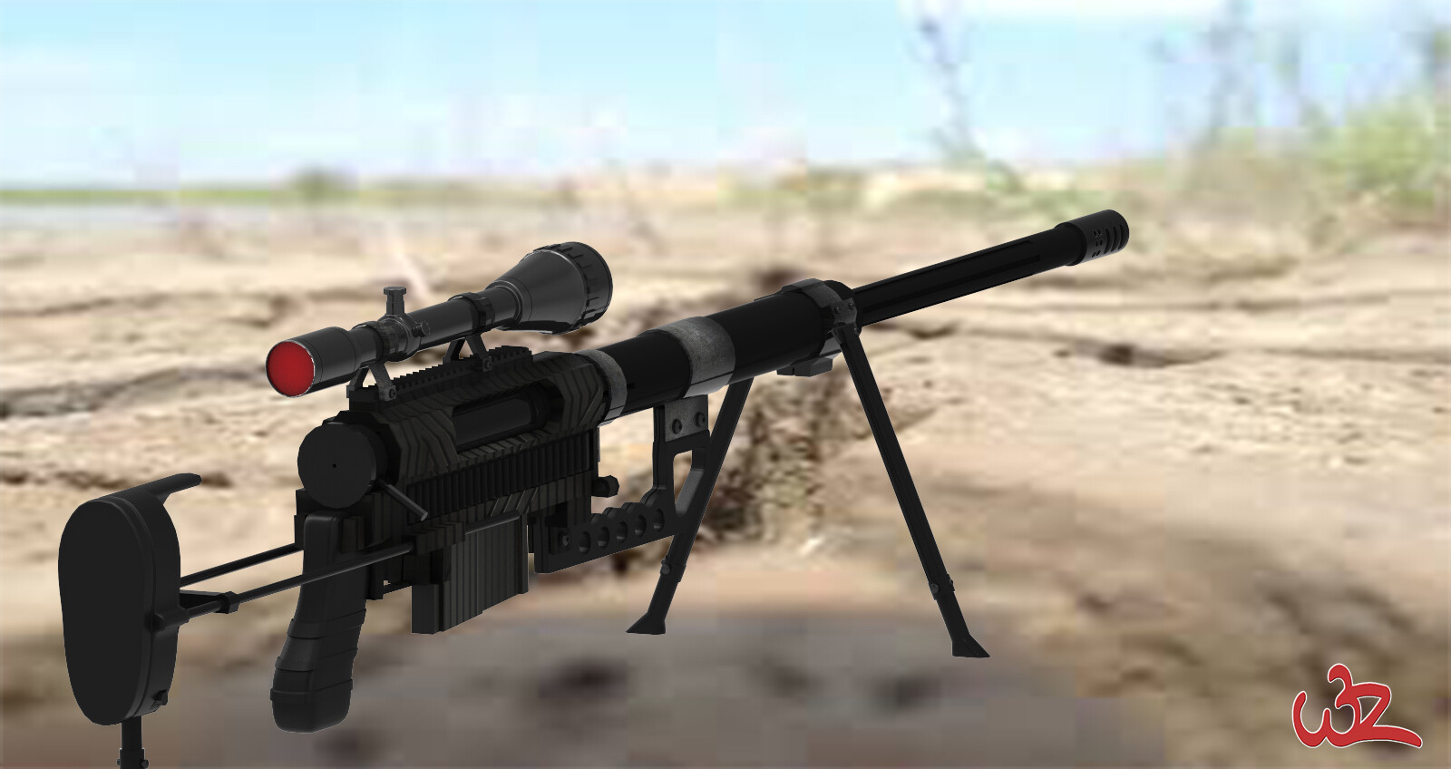 ArtStation - Rifle 408-M200-Intervention