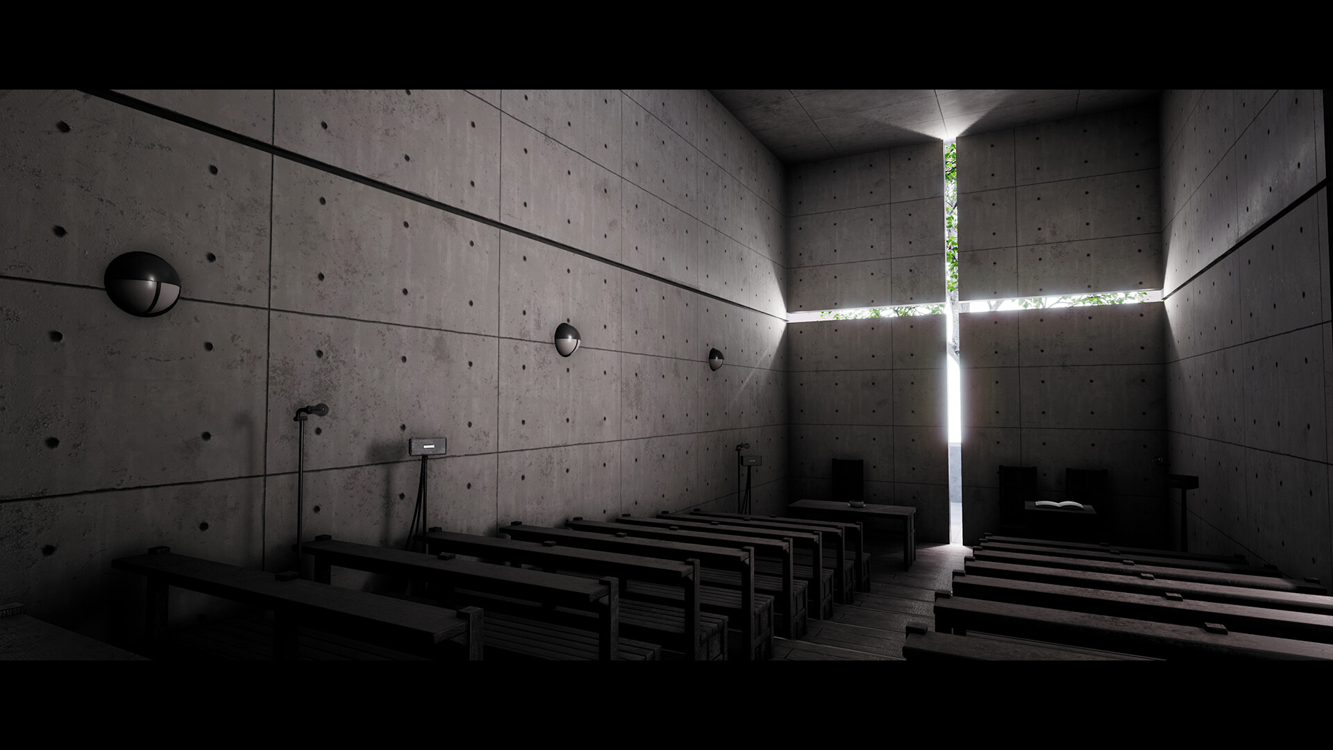 Ahmed Serbest - DAE: University Project/ Church of light - UE4
