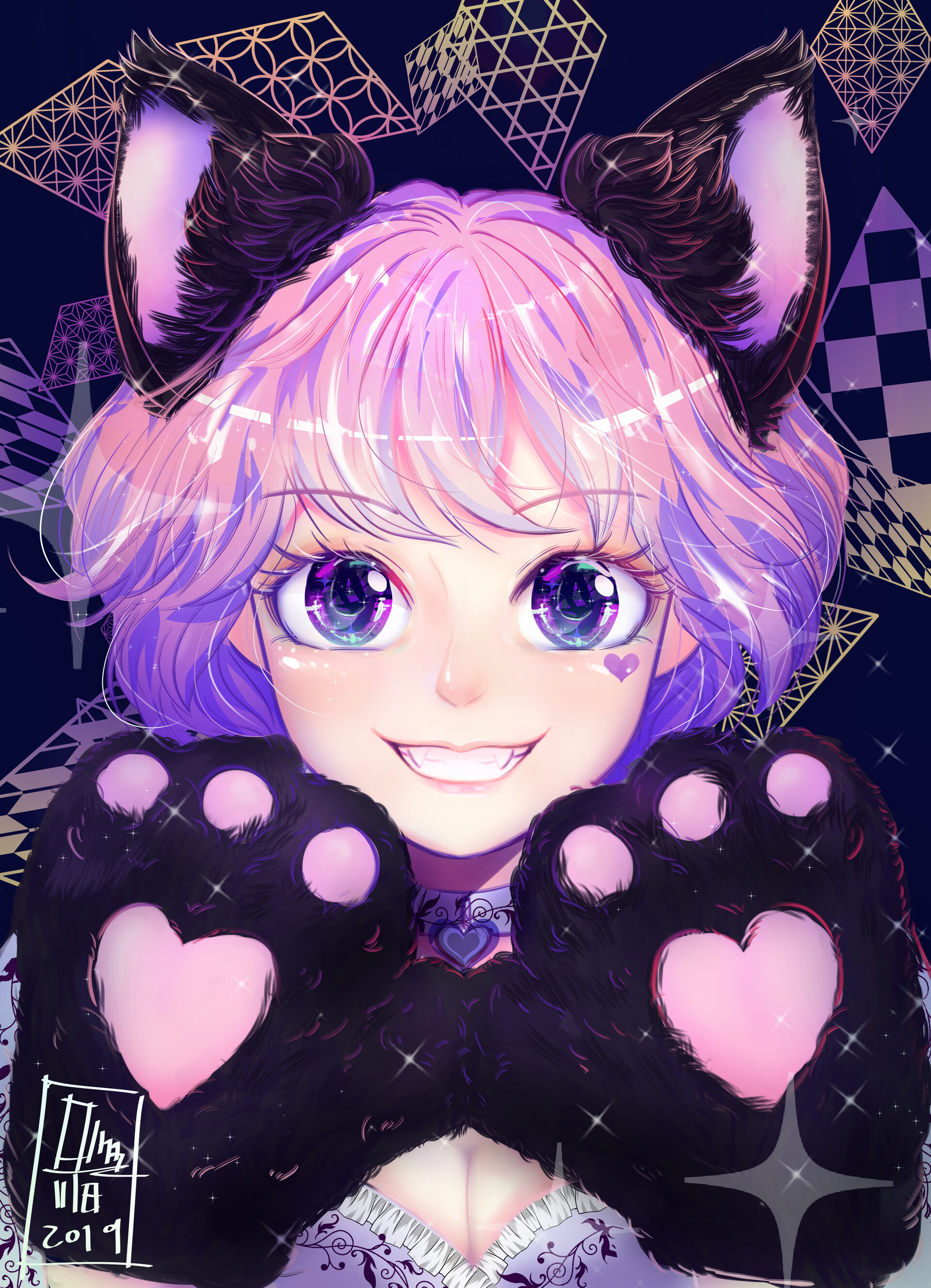 ArtStation - original character neko