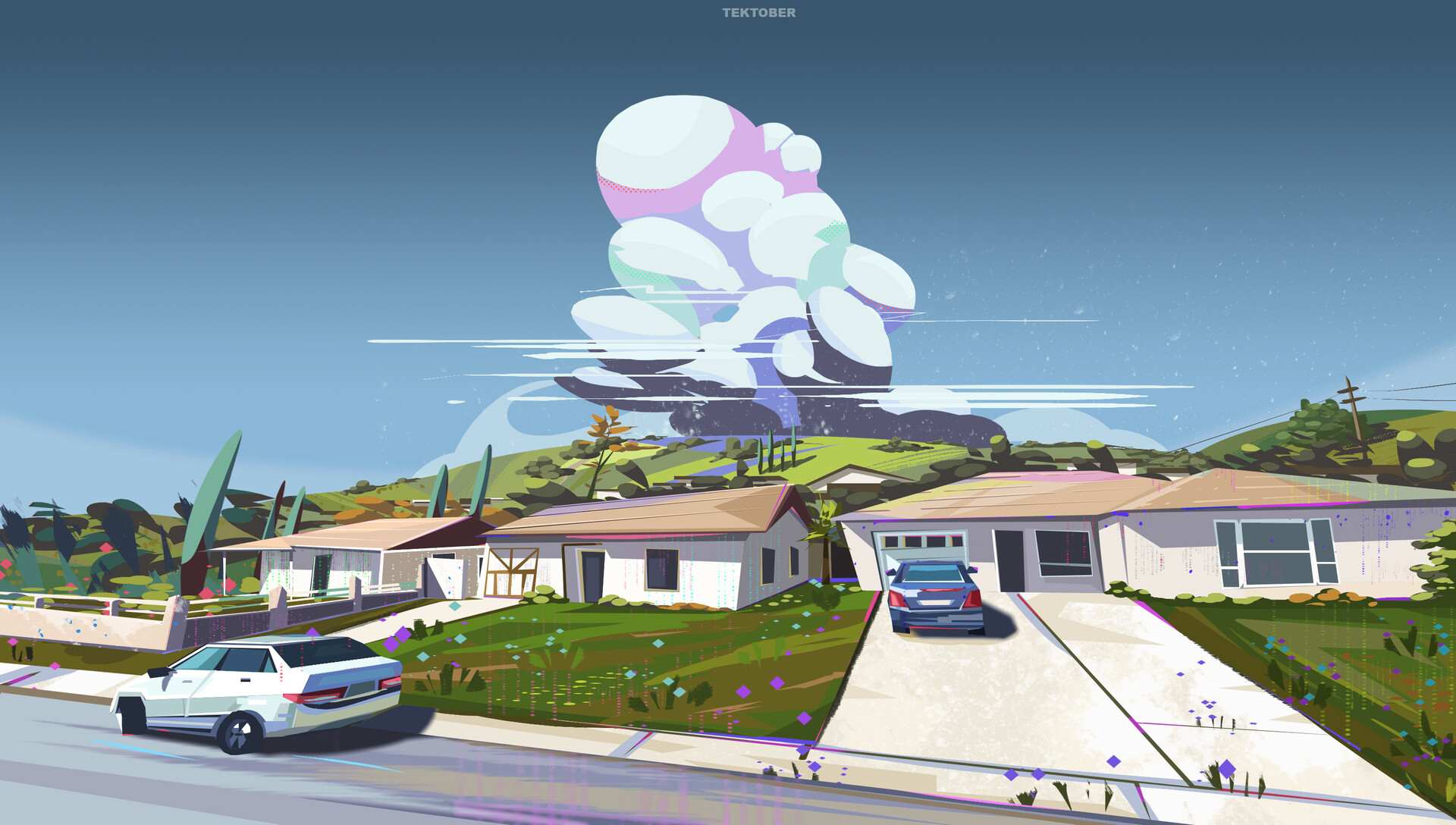 ArtStation - Streets with clouds