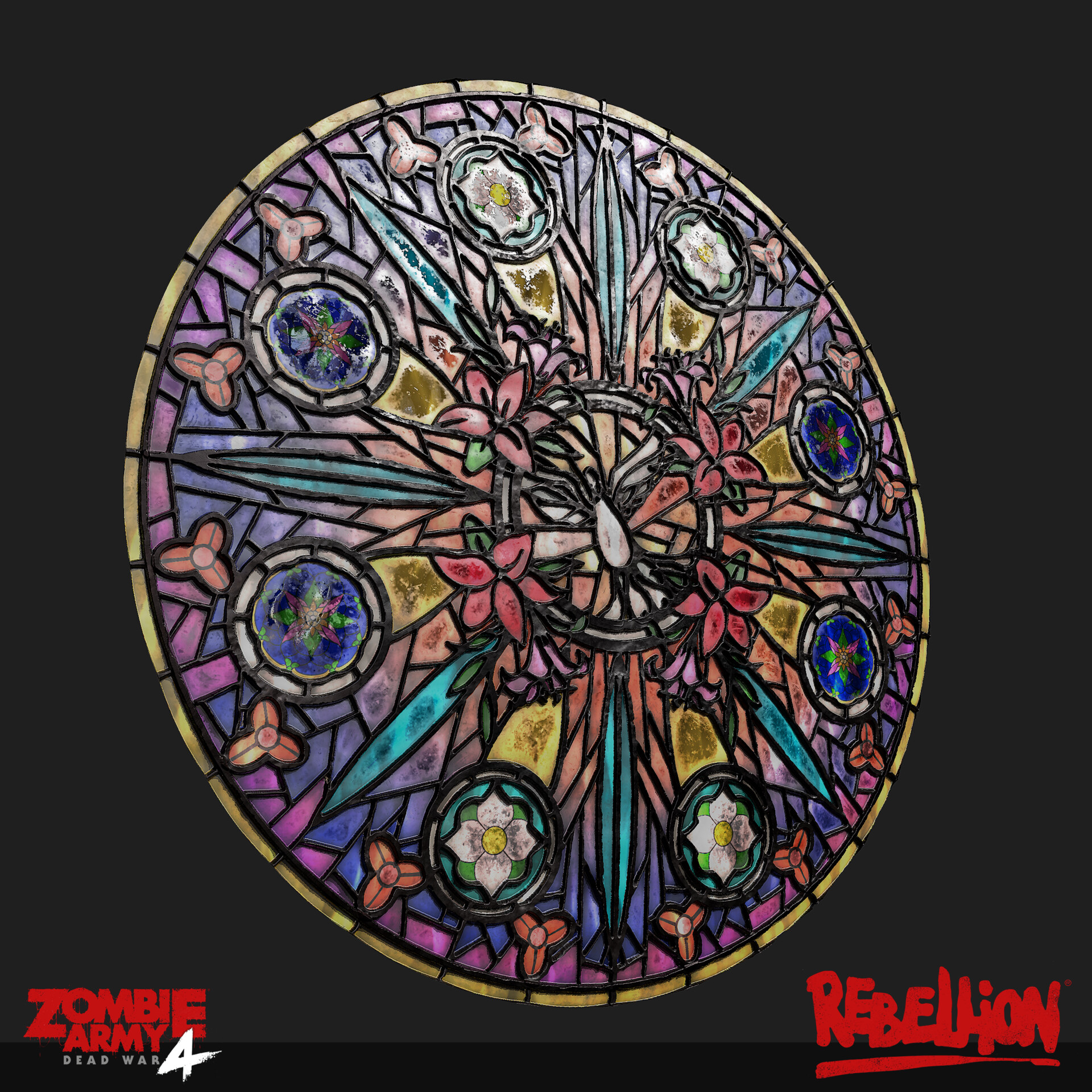William Butterworth - Zombie Army 4: Dead War | Facade Stained Glass