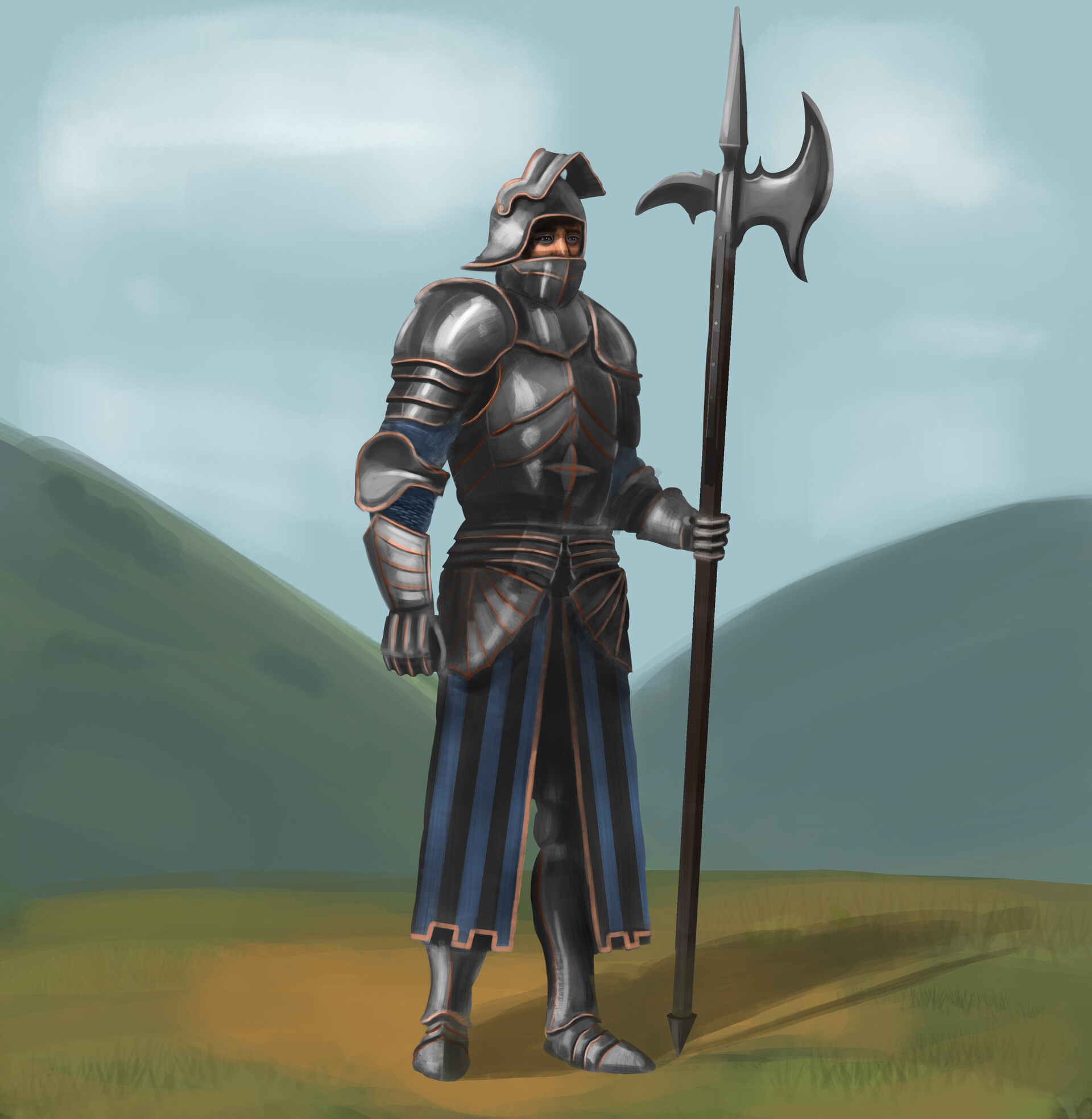 halberdier art