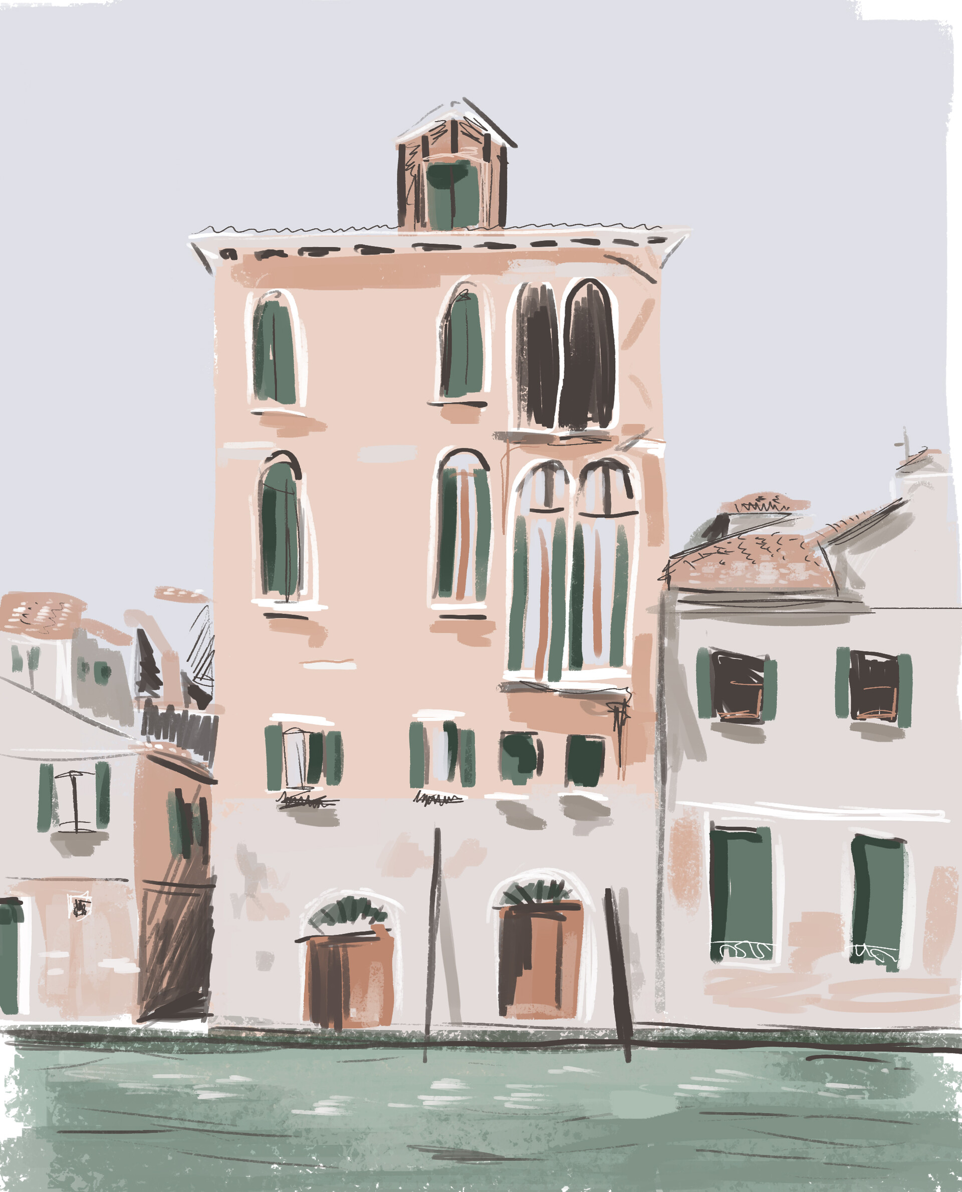 ArtStation - Speedpainting study house