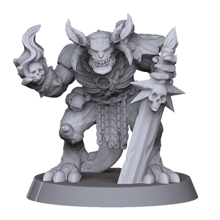ArtStation - Demon 3d tabletop miniature