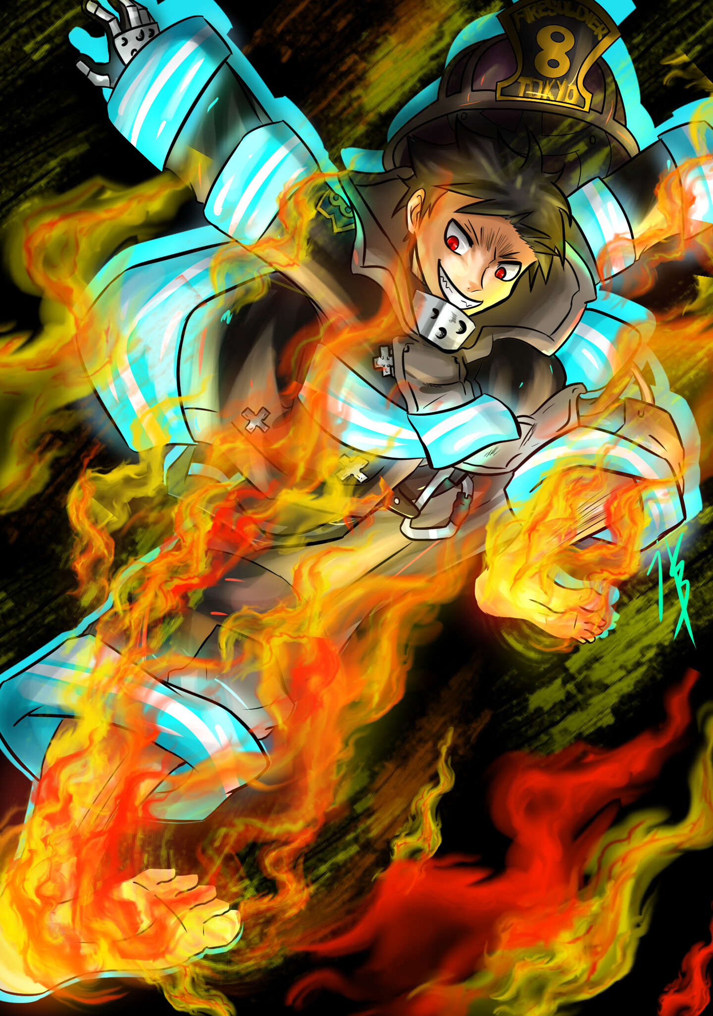 ArtStation - shira fire force fanart