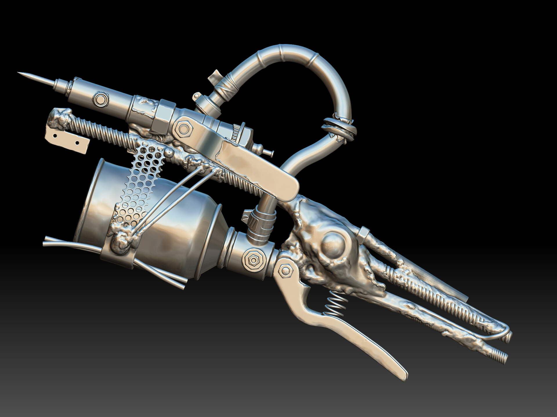 ArtStation - Post apocalyptic Weapon