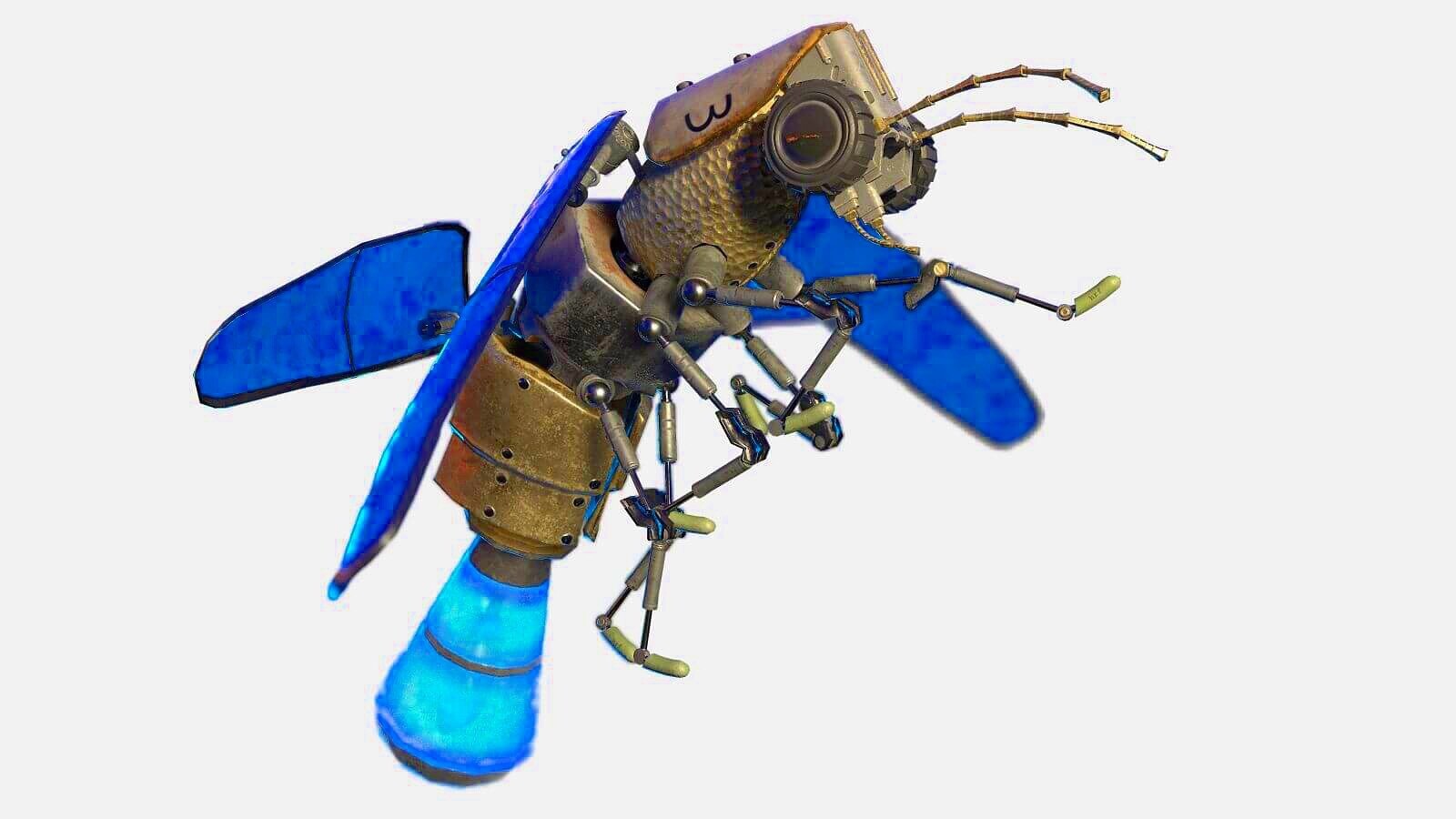 RenderHub - Robot Lightning Bug 3D Model