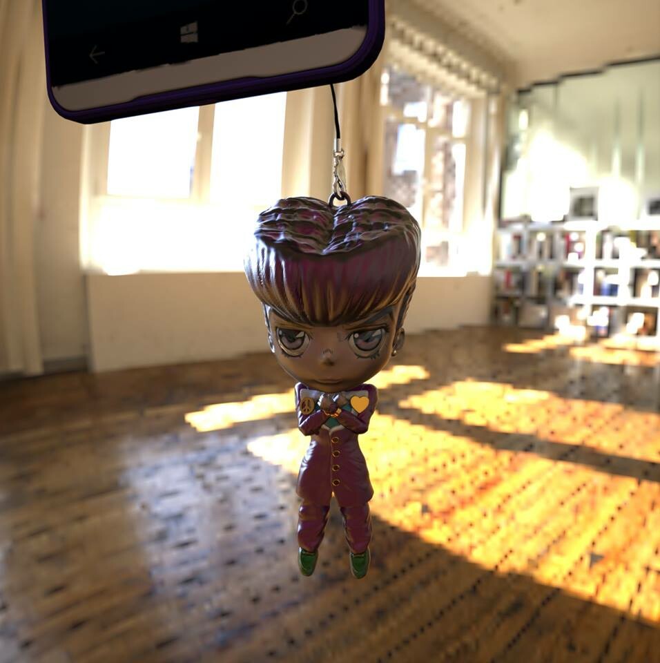 ArtStation - chibi Josuke phone strap