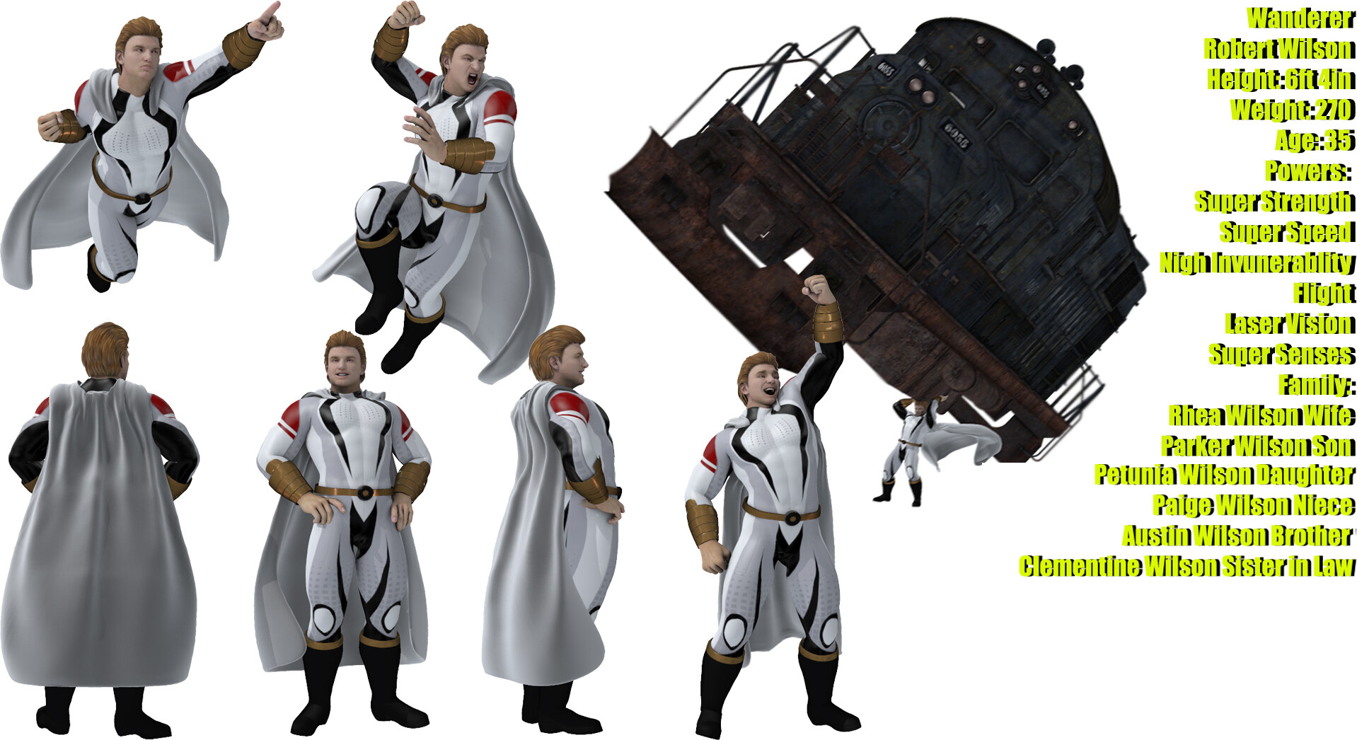 ArtStation - Wanderer Character Sheet