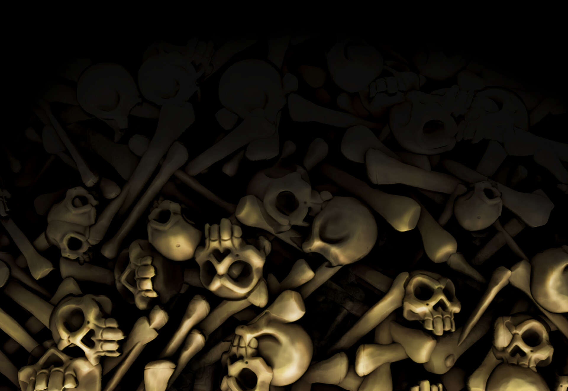 ArtStation - Stylized Skulls and Bones