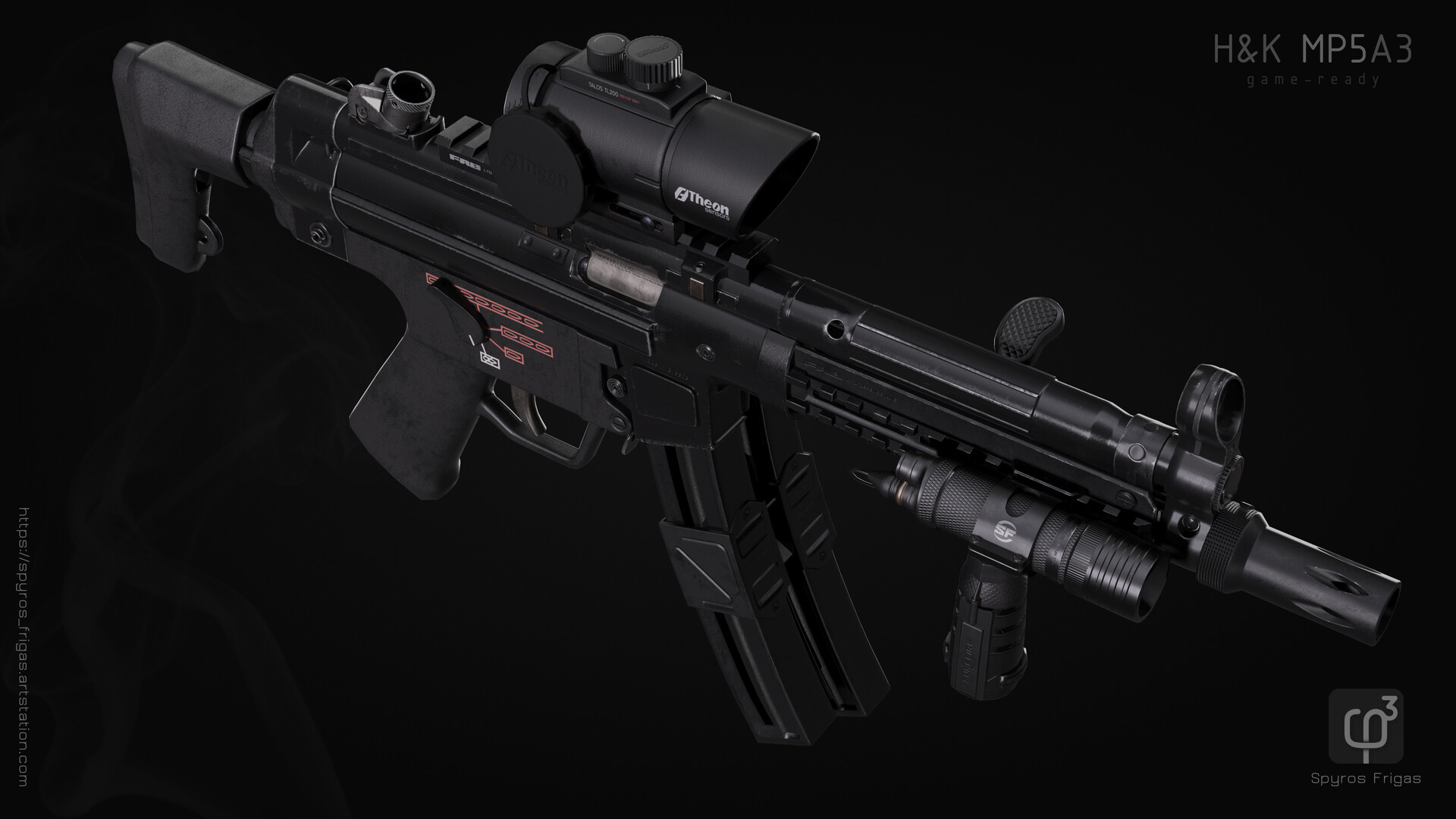 Spyros Frigas - H&K MP5 (A3) game model