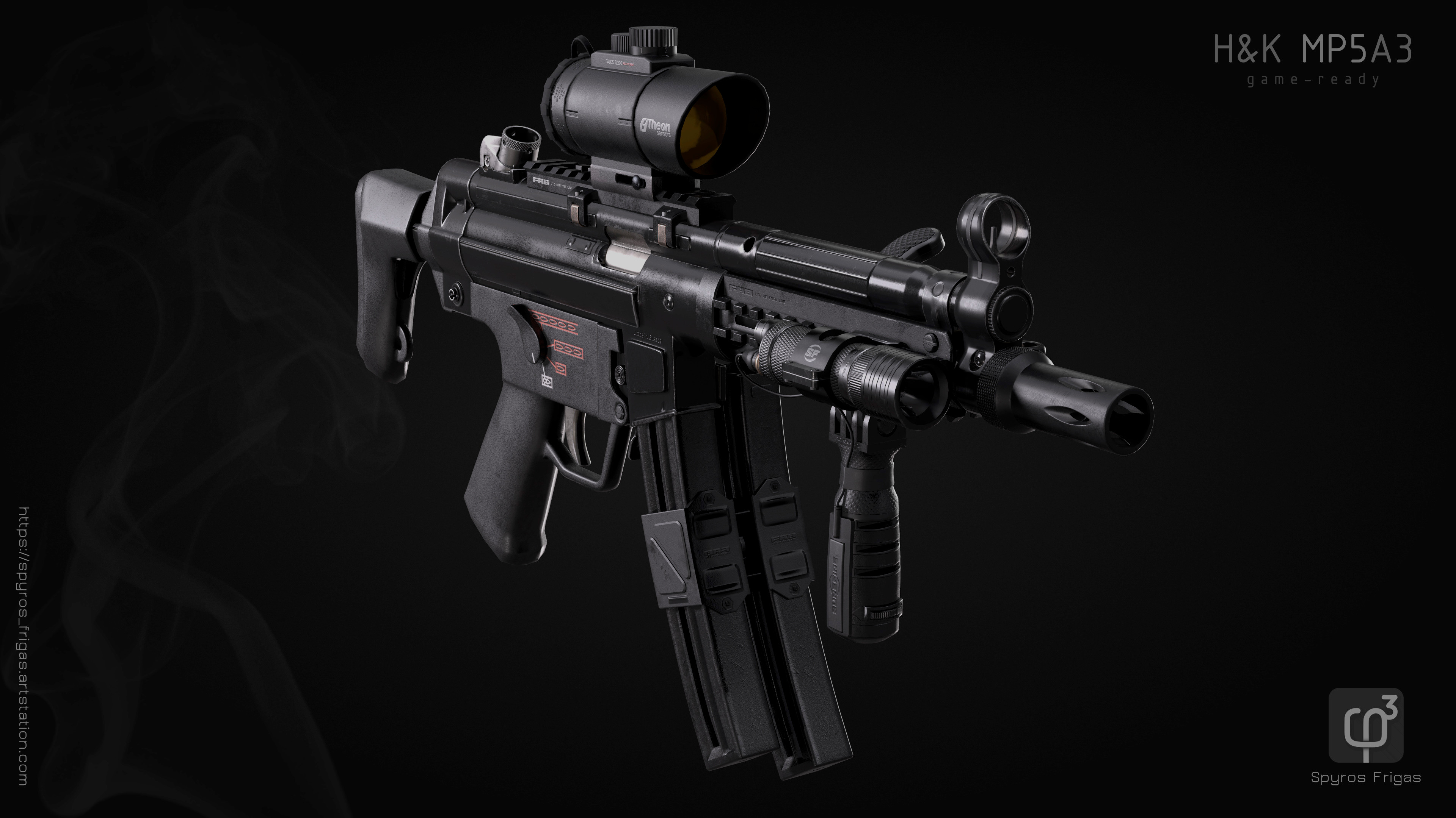 Spyros Frigas - H&K MP5 (A3) game model