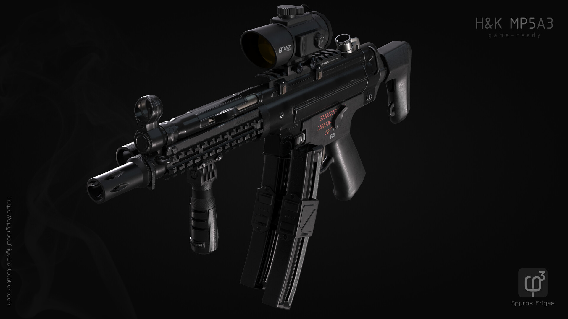Spyros Frigas - H&K MP5 (A3) game model