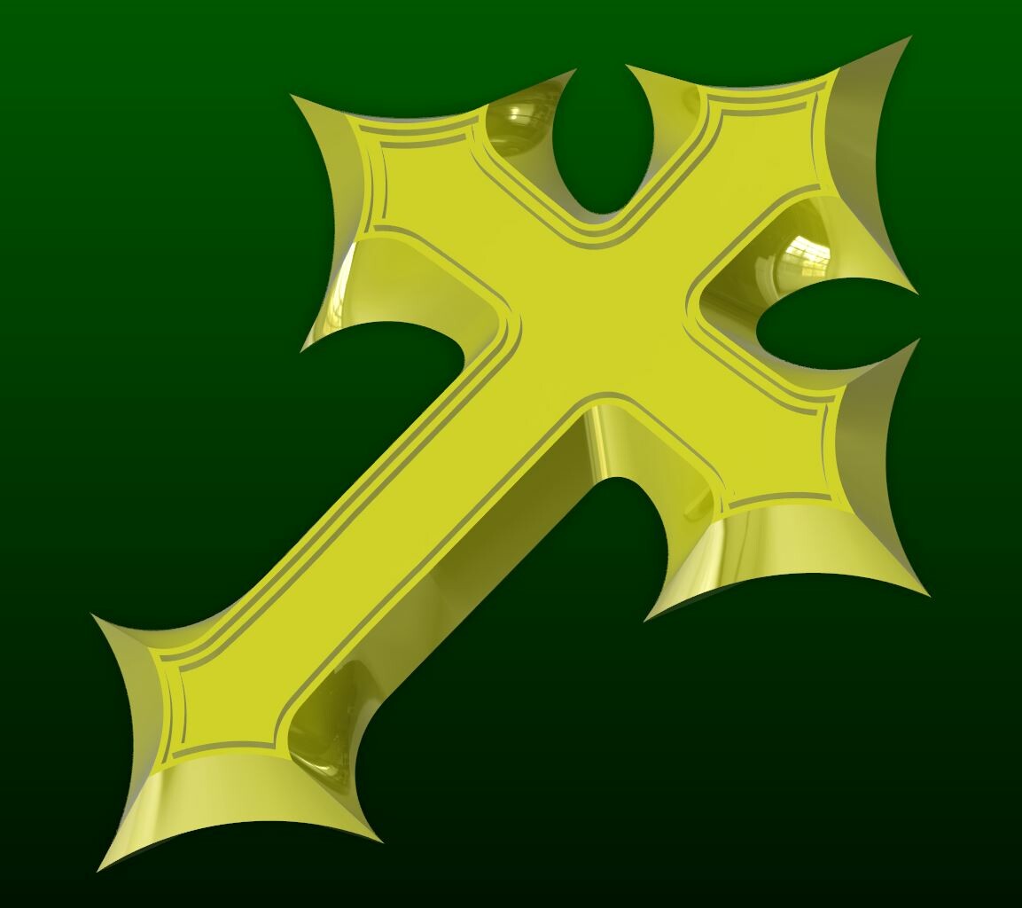 ArtStation - Fancy 3D sharp cross