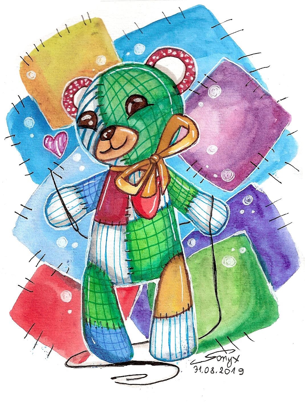 ArtStation - SCP-2295 (Bear with a heart of patchwork)