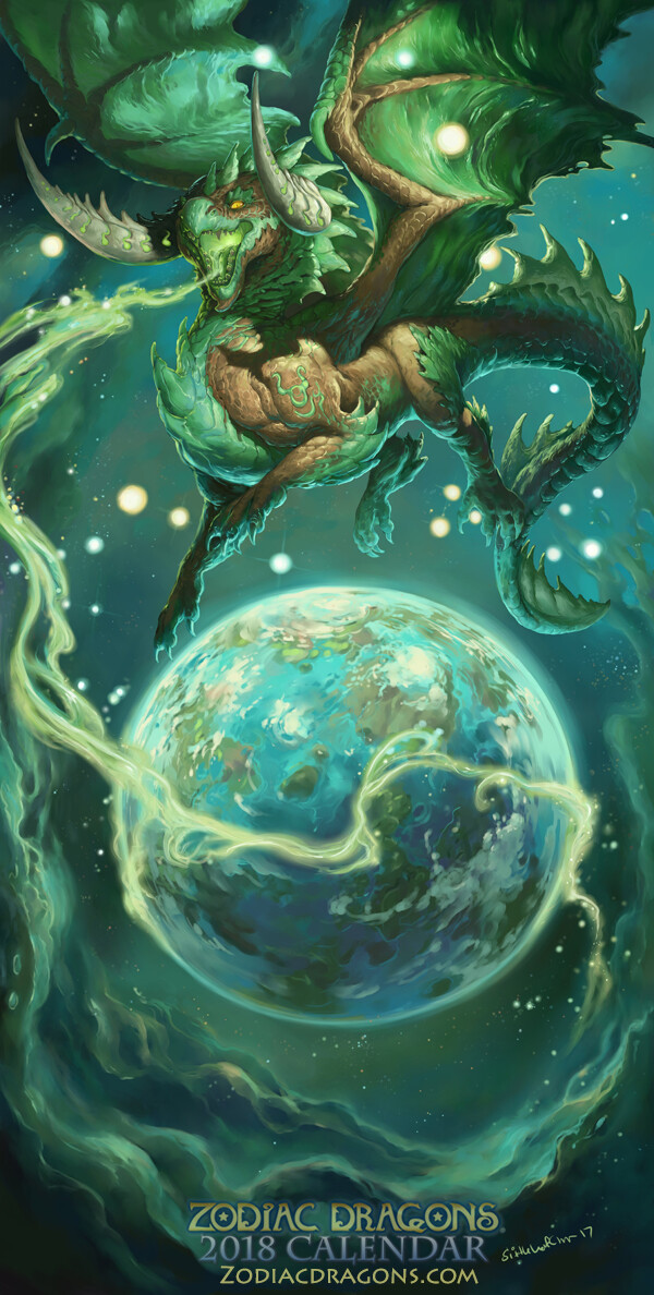ArtStation - 2018 The Earth Bull Dragon - Zodiac Dragons Taurus