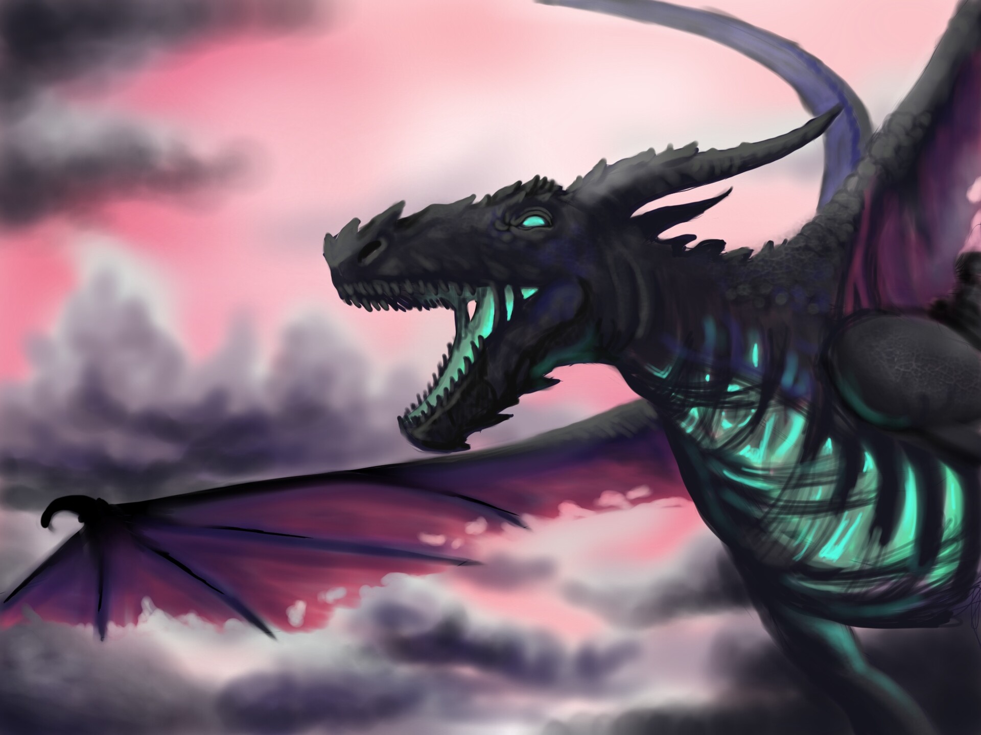 ArtStation - Neon Dragon