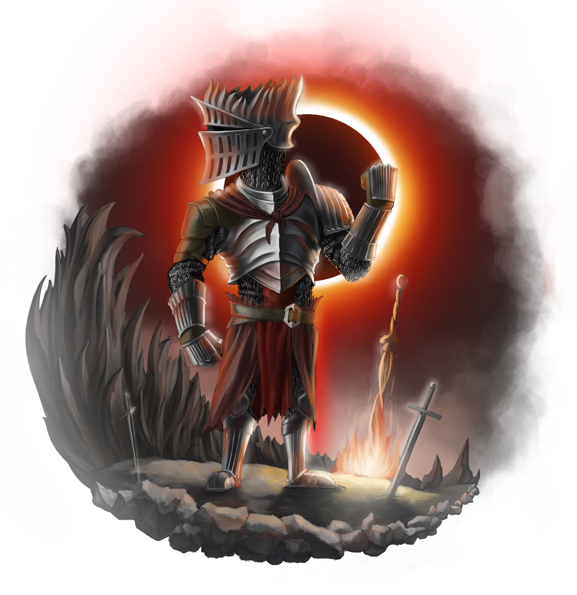 ArtStation - Soul of cinder fan art