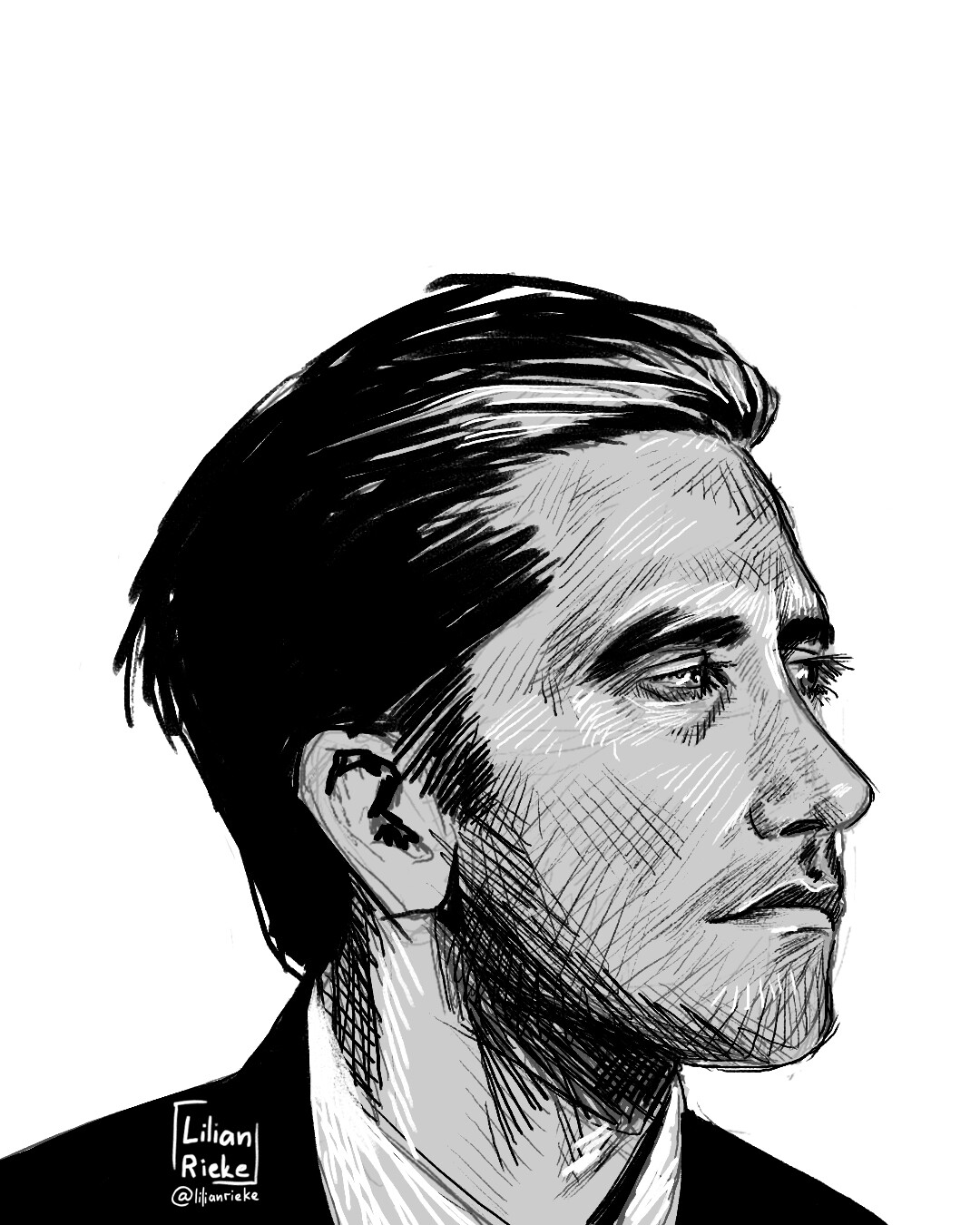how to draw jake gyllenhaal