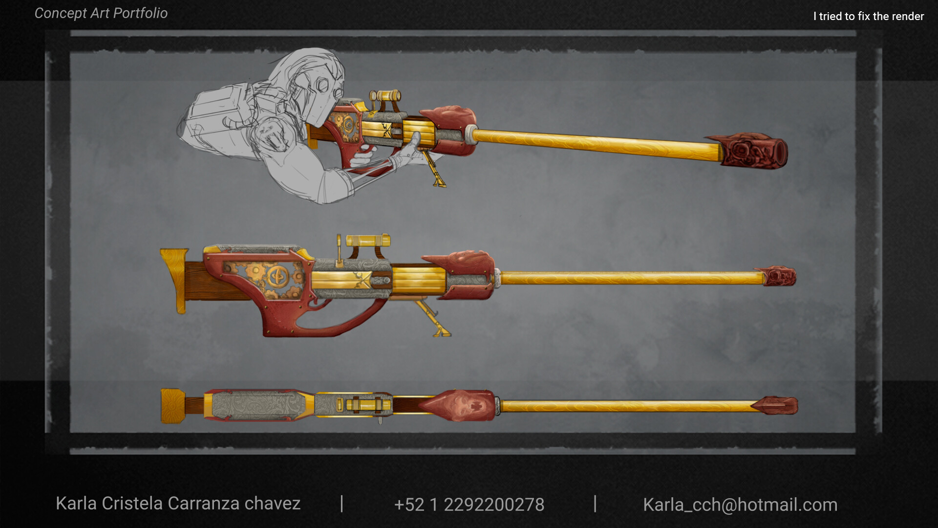 ArtStation - Steam Punk weapon
