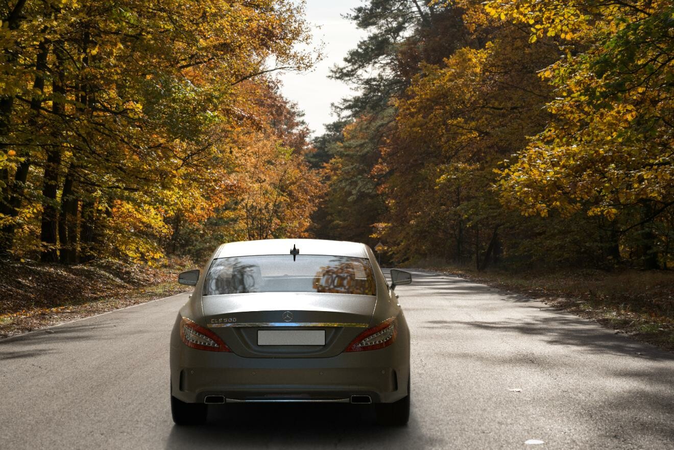ArtStation - Car in countryside