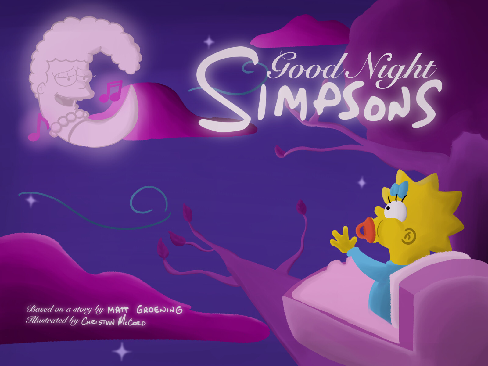 Christian McCord - Good Night, Simpsons [MOCK ILLUSTRATION]
