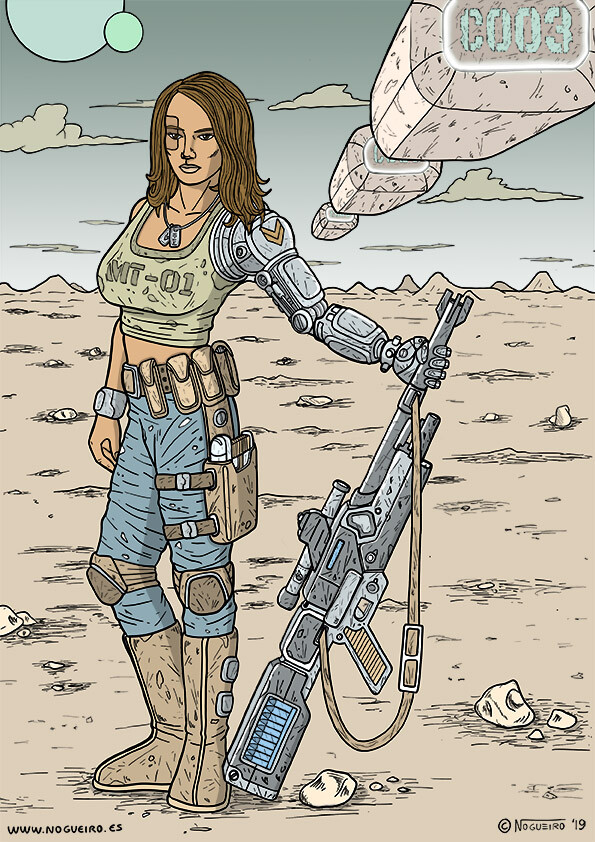 ArtStation - Cyborg Girl Soldier