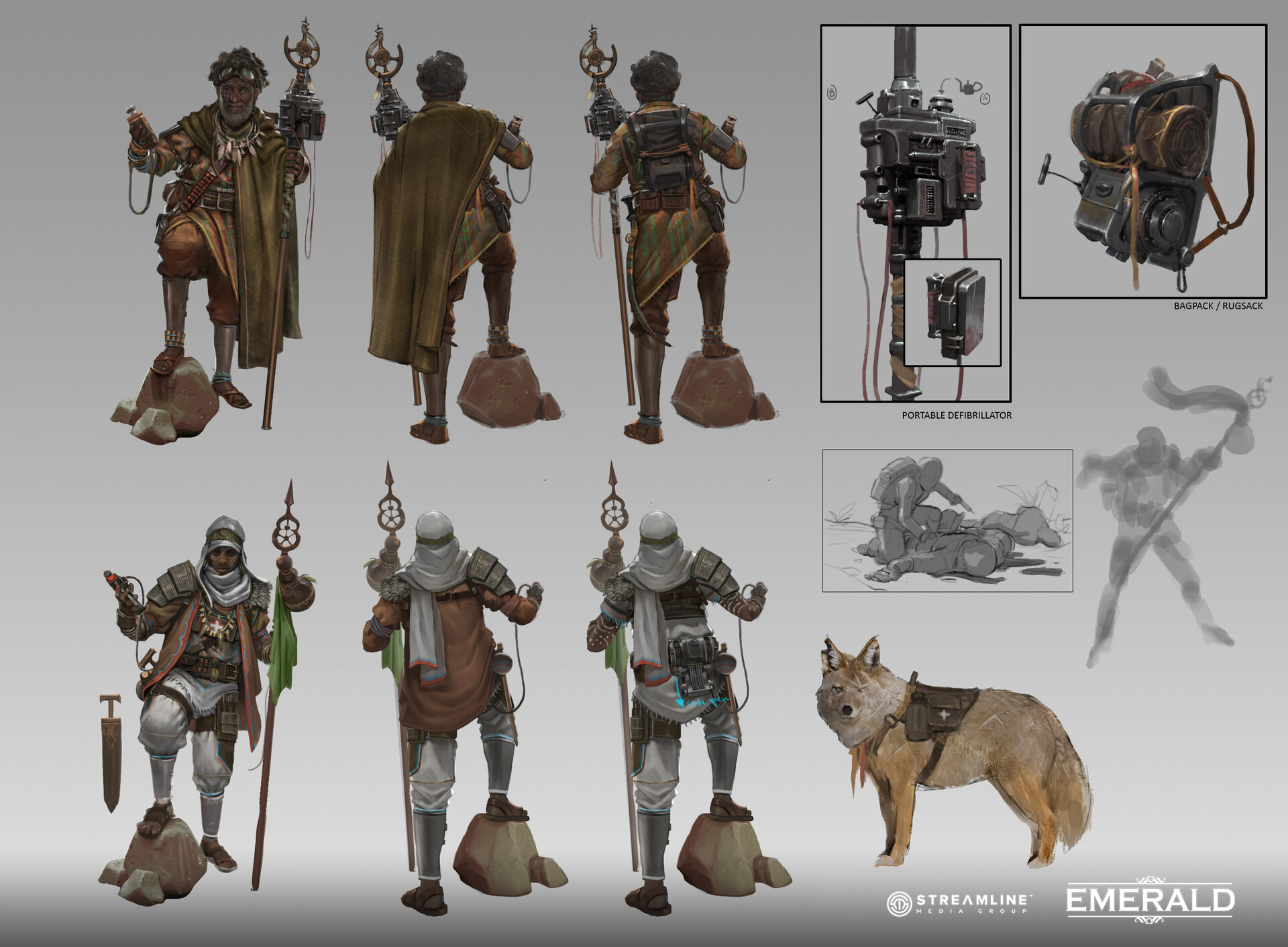 Streamline Studios - Emerald Character Concept Art