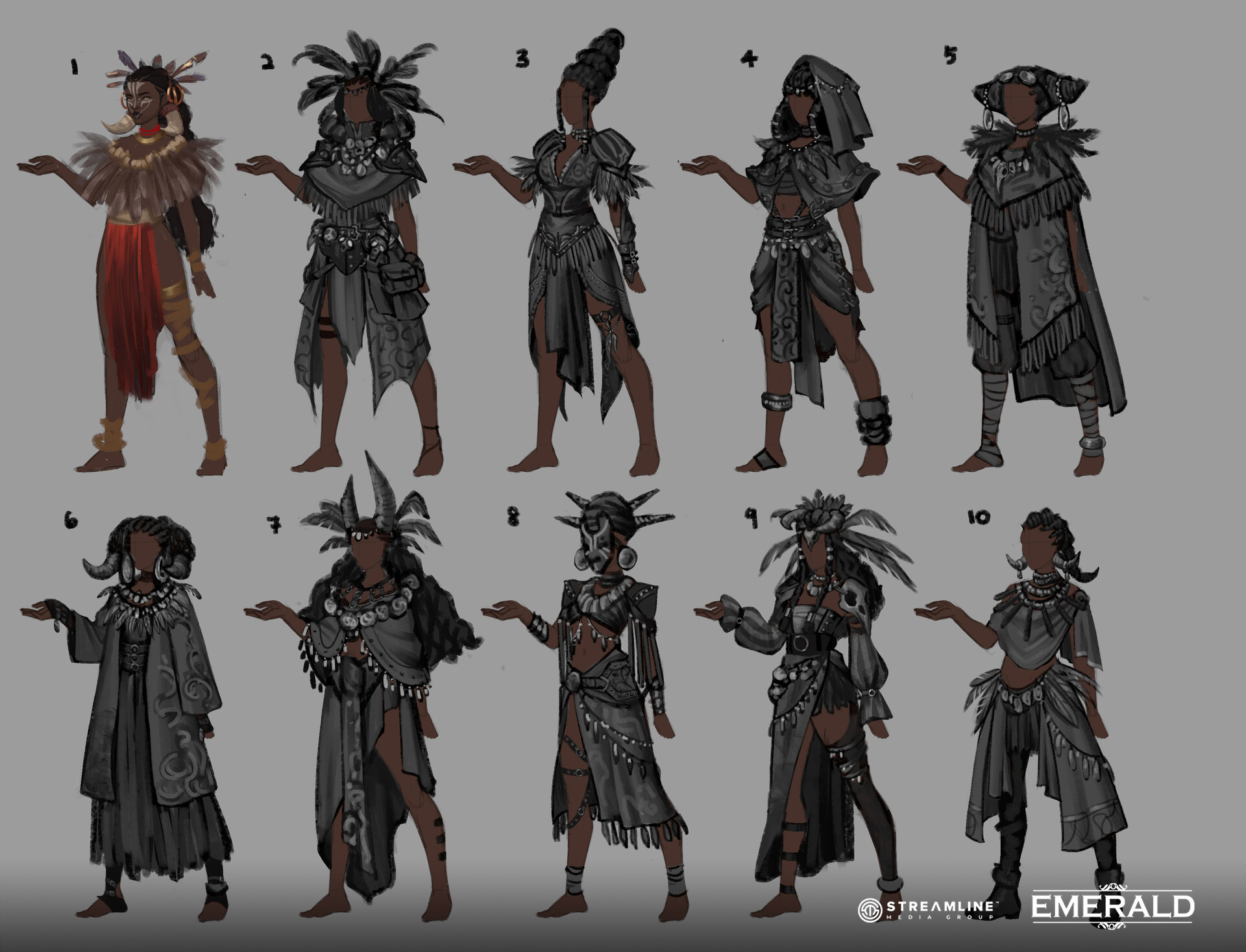 Streamline Studios - Emerald Character Concept Art