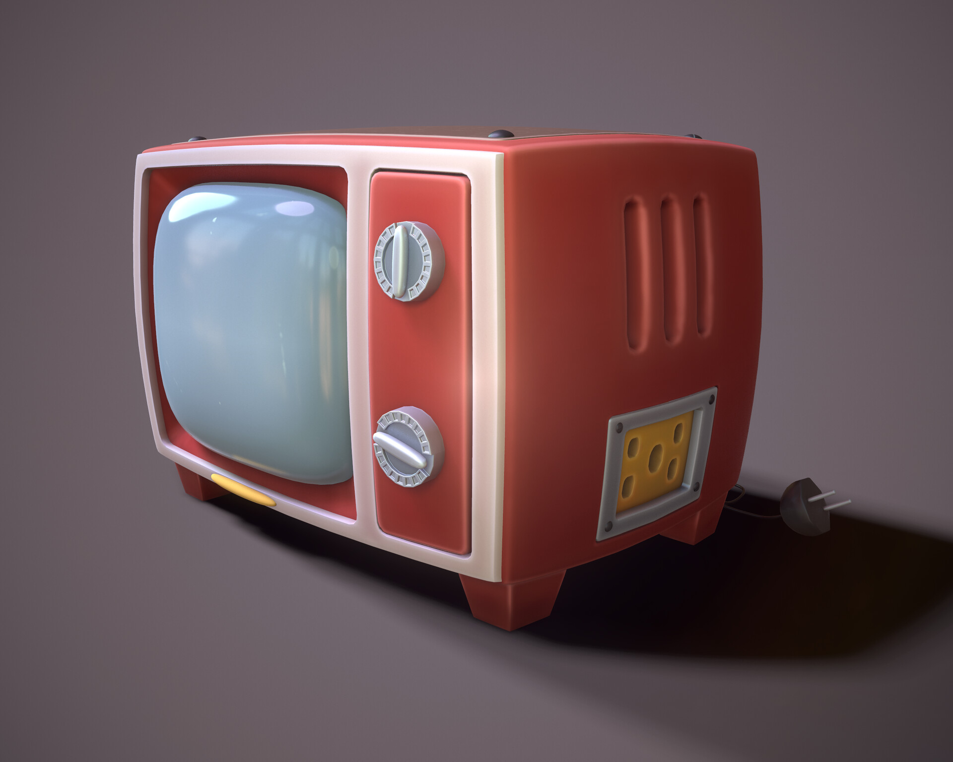 ArtStation - Old Stylized TV
