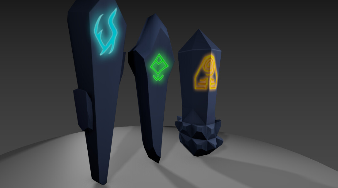 ArtStation - Magic Stones symbolizing nature