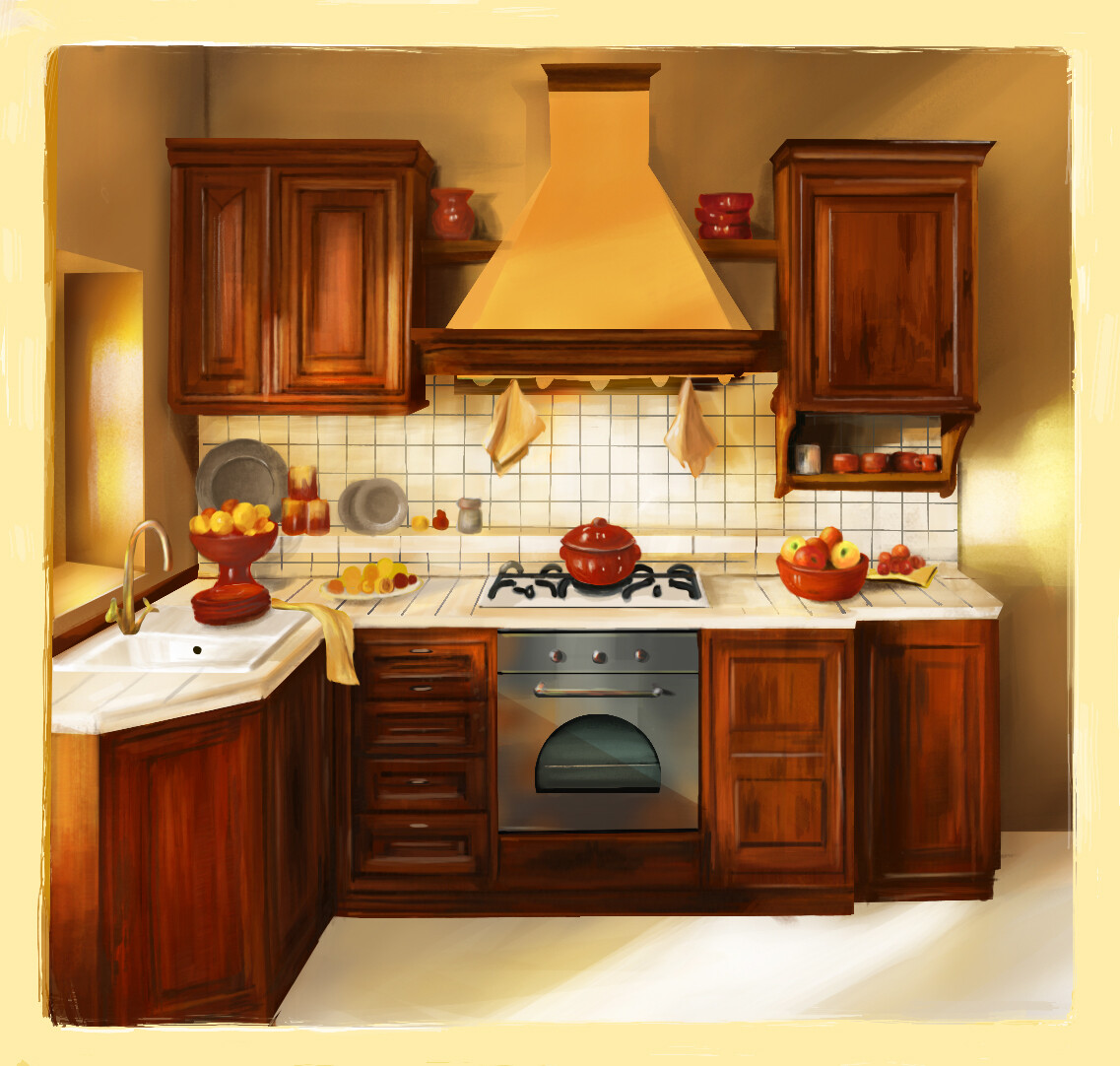 ArtStation - study kitchen