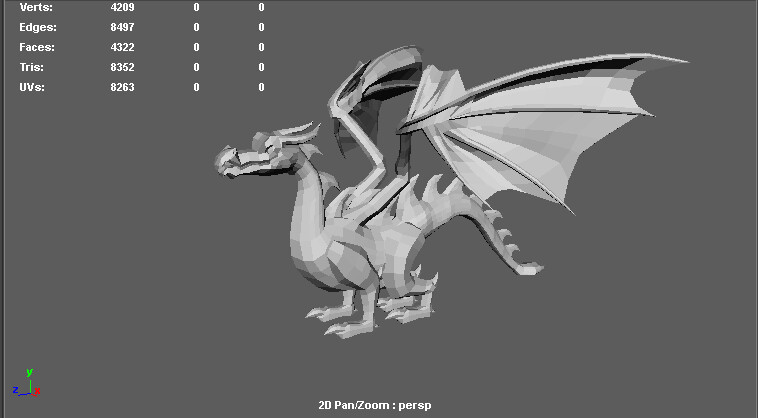 ArtStation - Low Poly Dragon