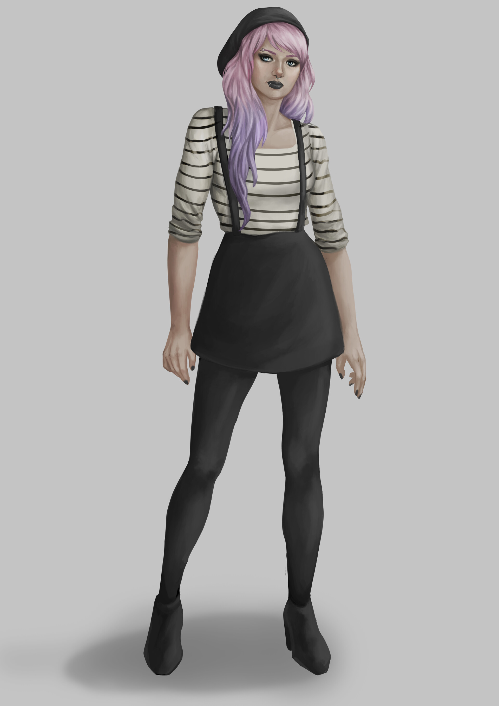 ArtStation - Goth girl