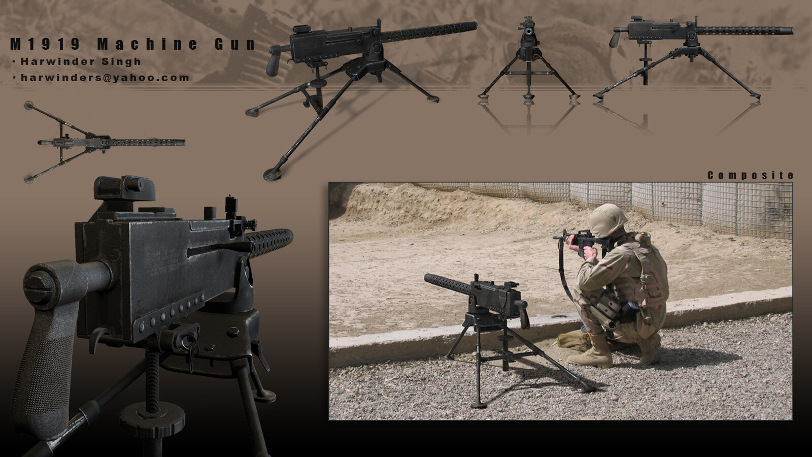 Harwinder Singh - M1919 Browning Machine Gun