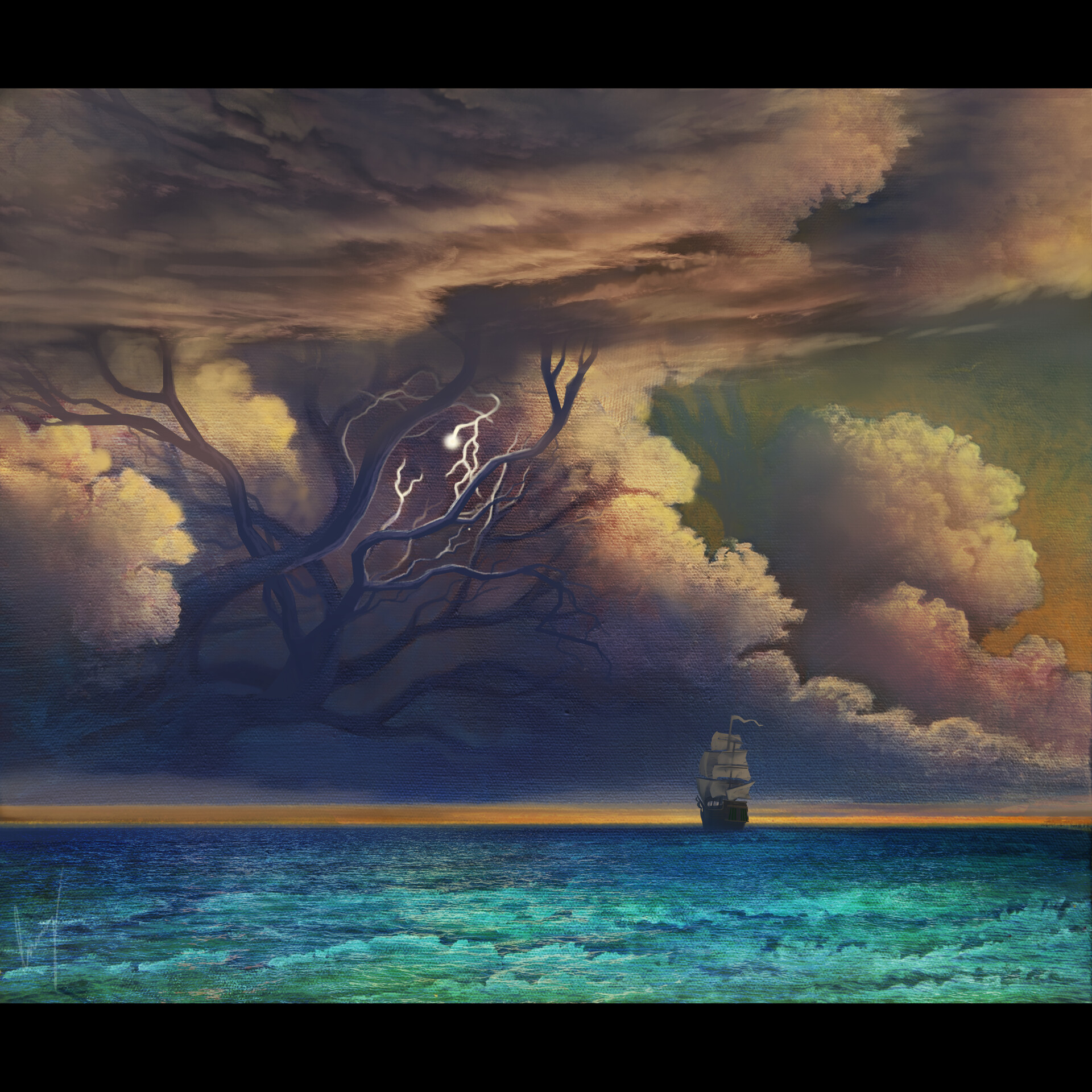 ArtStation - Mysterious Cloud-tree