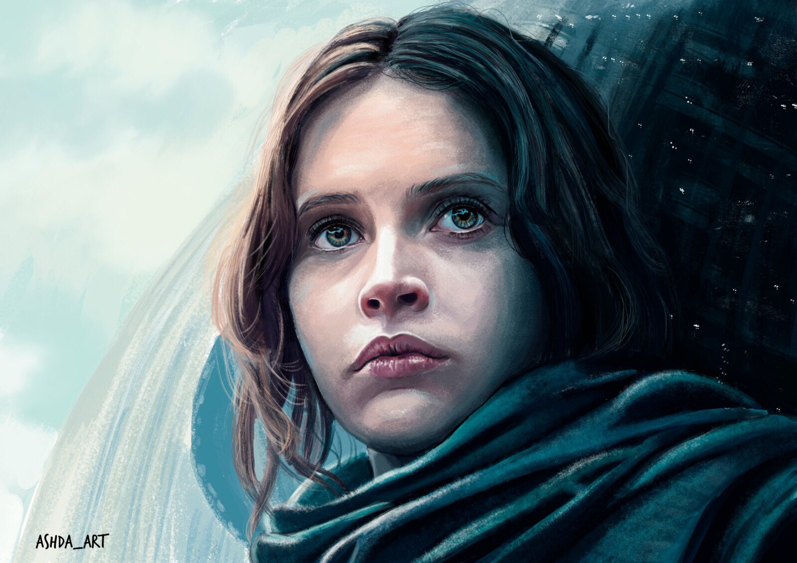 ArtStation - Jyn Erso- Star Wars ( Retrato)