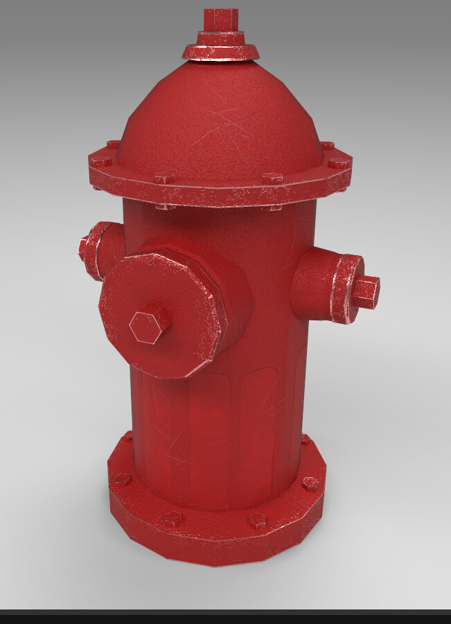 ArtStation - Fire Hydrant (1 Hour Build)