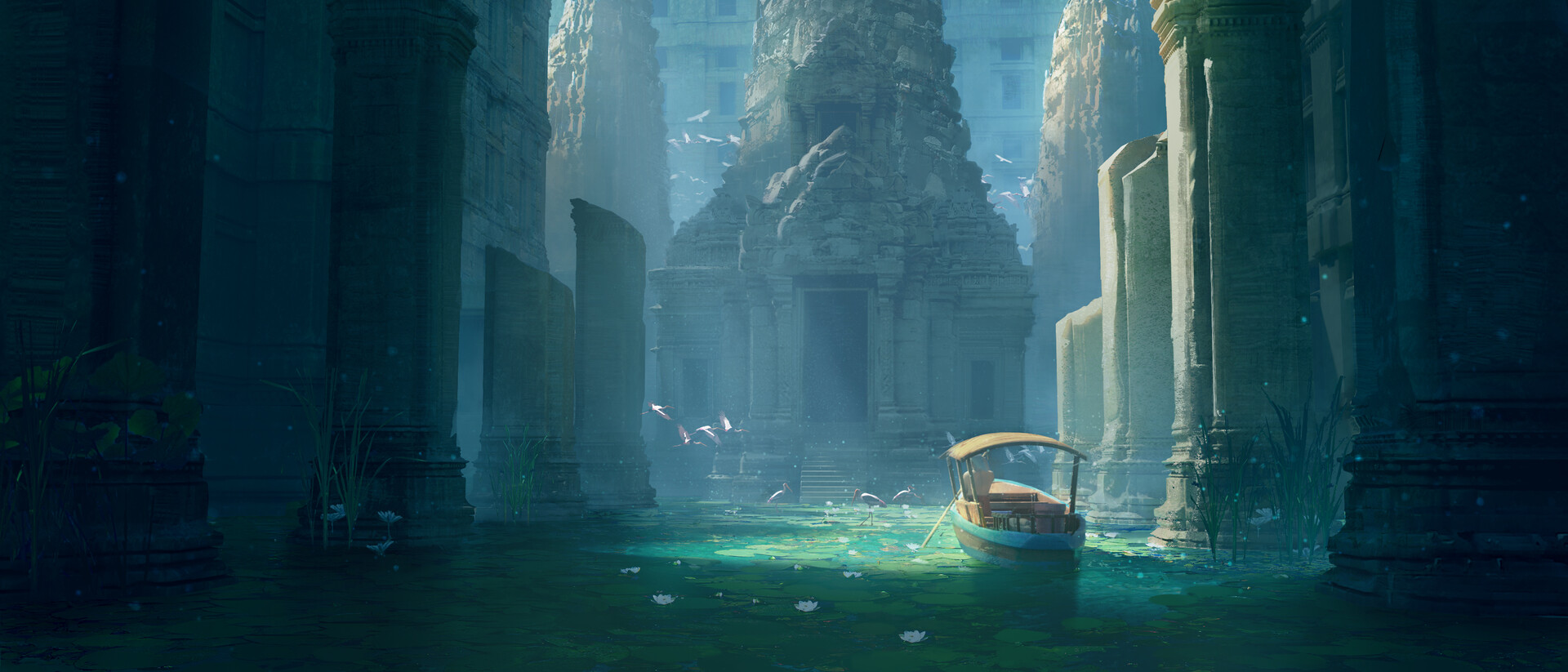 ArtStation - Flooded Temple