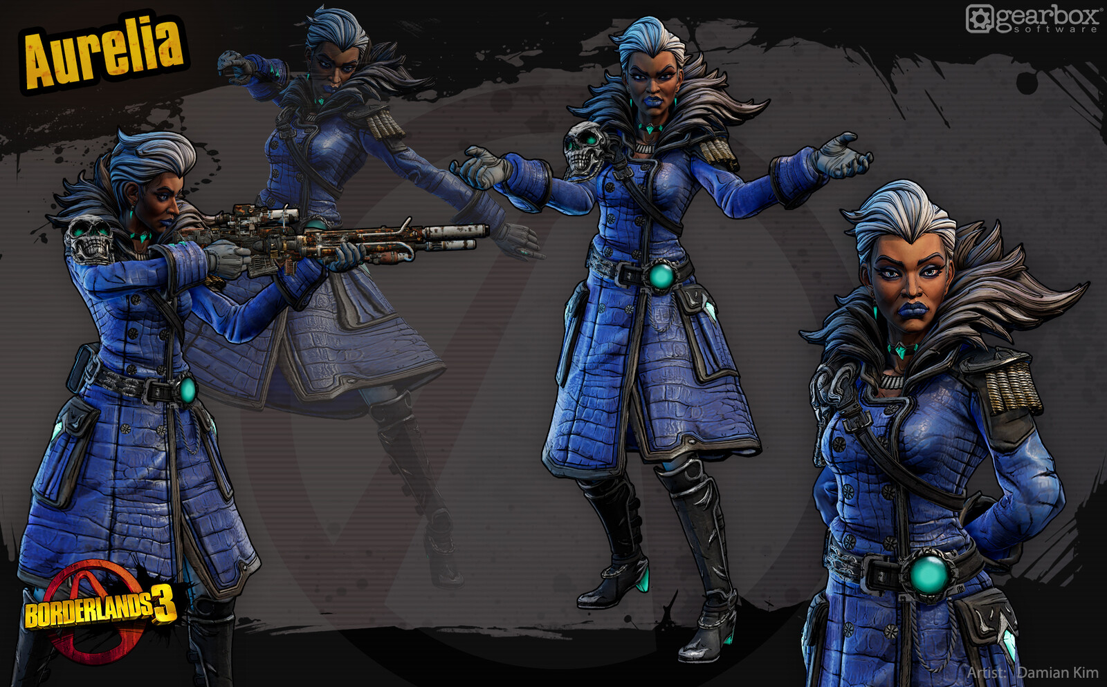 Damian Kim - Borderlands 3: Aurelia – Character Art