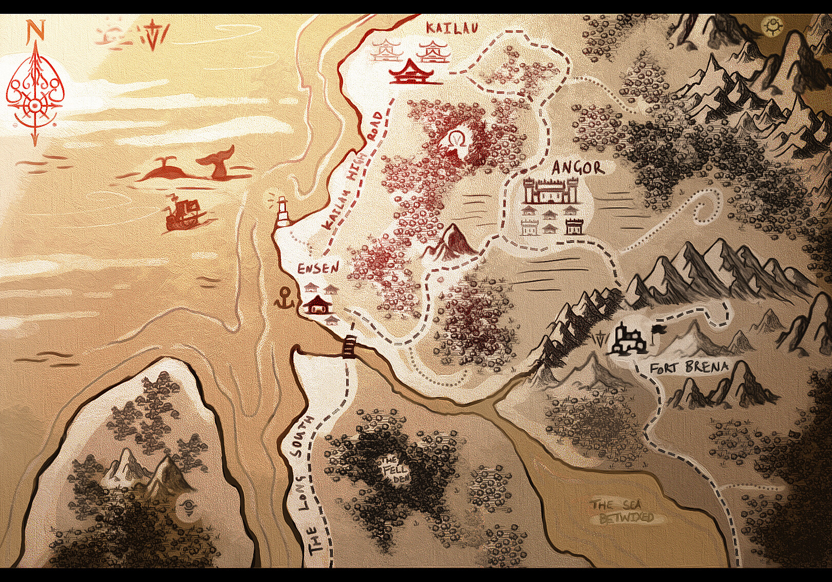 ArtStation - DnD map for fun