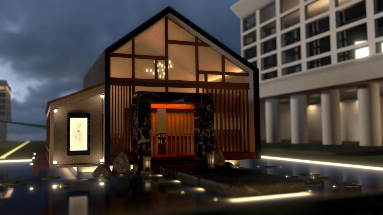 Fancy Restaurant Building