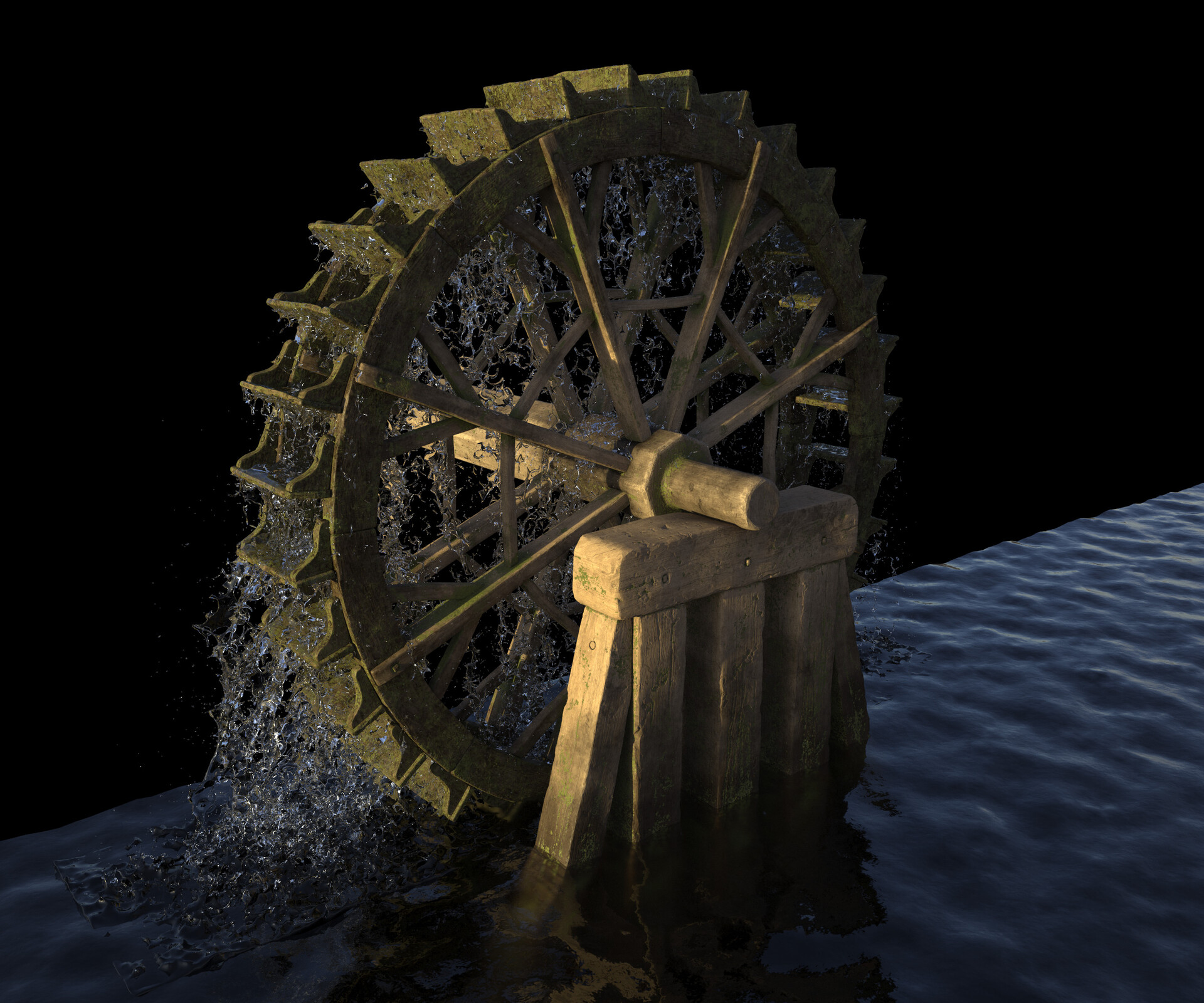 ArtStation - Water Mill Asset