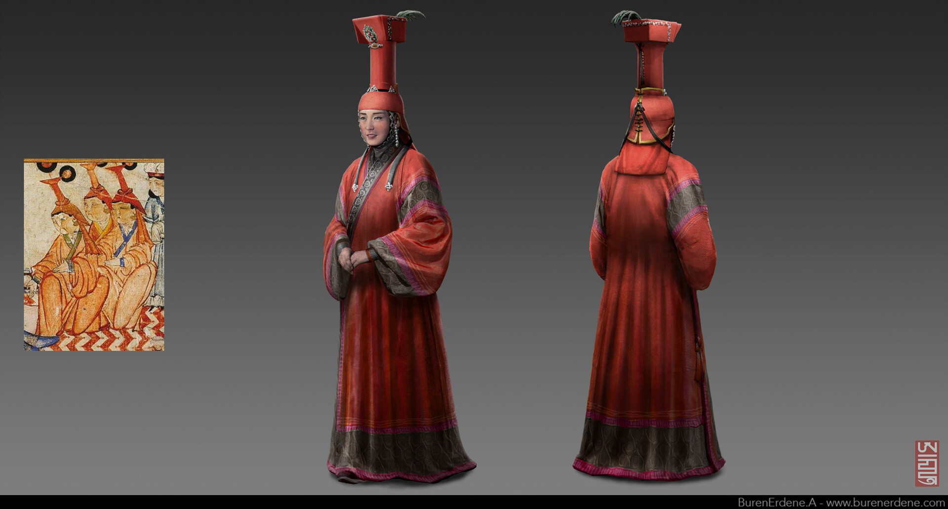 Buren A - ᠪᠦᠷᠢᠨ ᠡᠷᠳᠡᠨᠢ - Medieval Mongolian Women