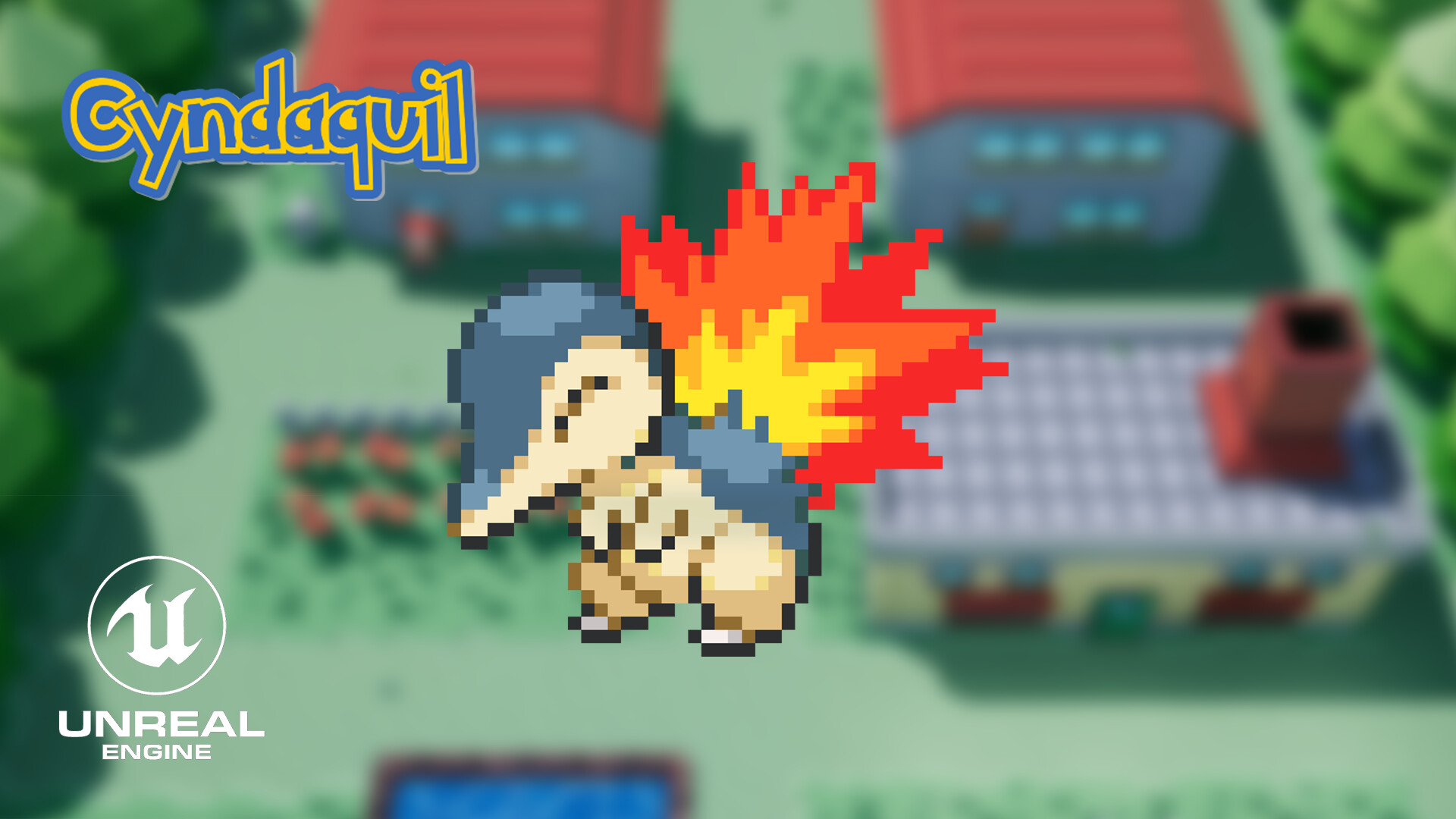 ArtStation - Cyndaquil Pixel Art - Unreal Engine 4